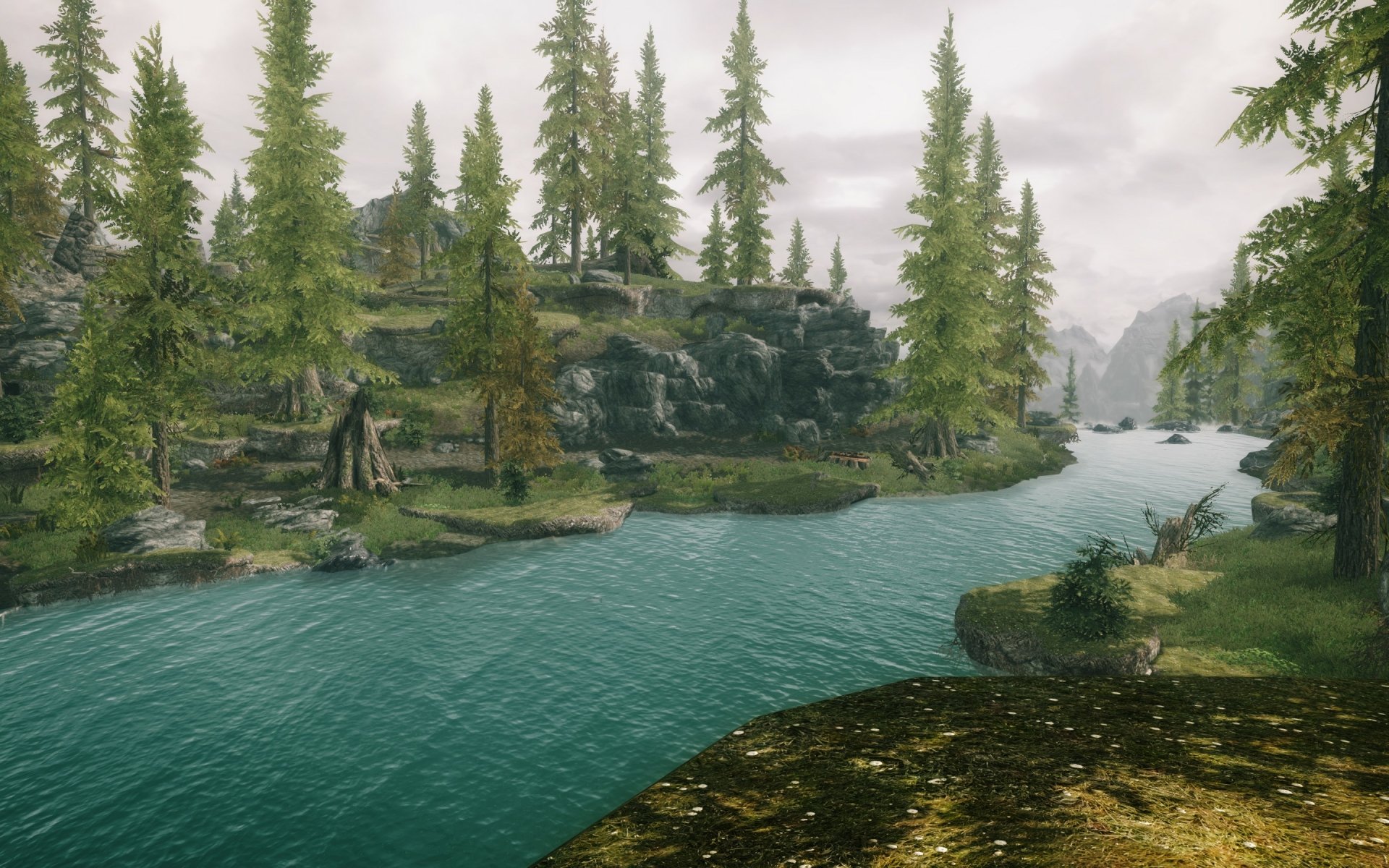 HD Wallpaper: Serene Landscapes of The Elder Scrolls V: Skyrim ...