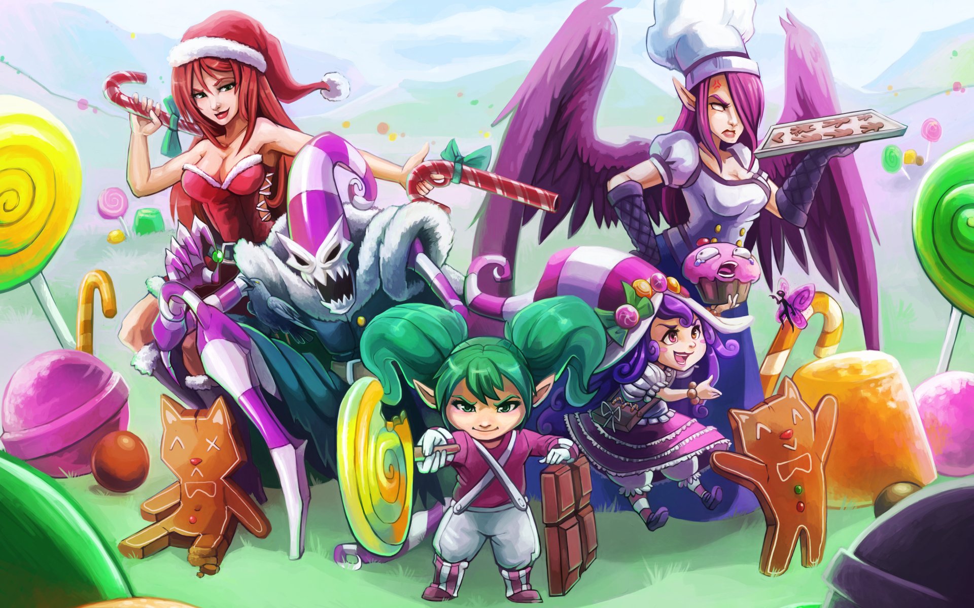 League of Legends Characters in a Colorful 4K Ultra HD Wallpaper by ...