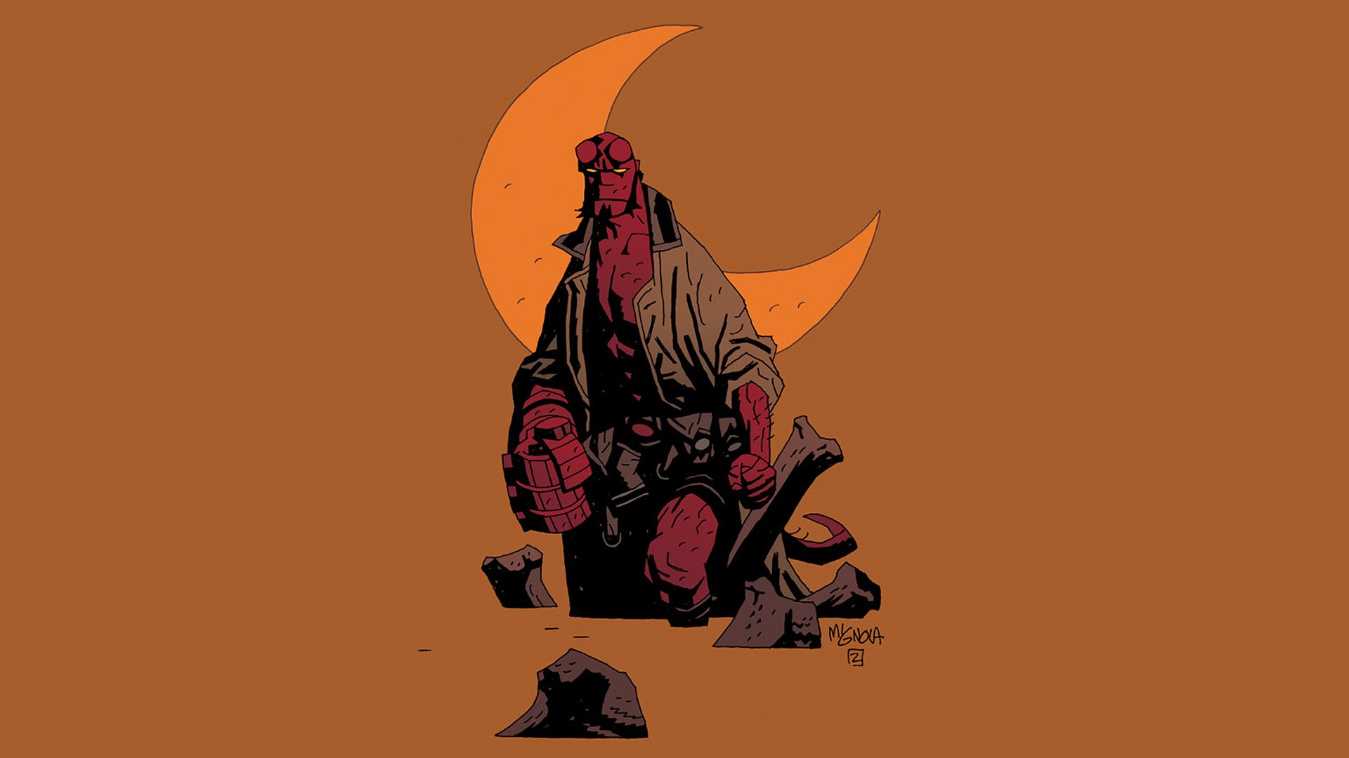 Download Comic Hellboy HD Wallpaper