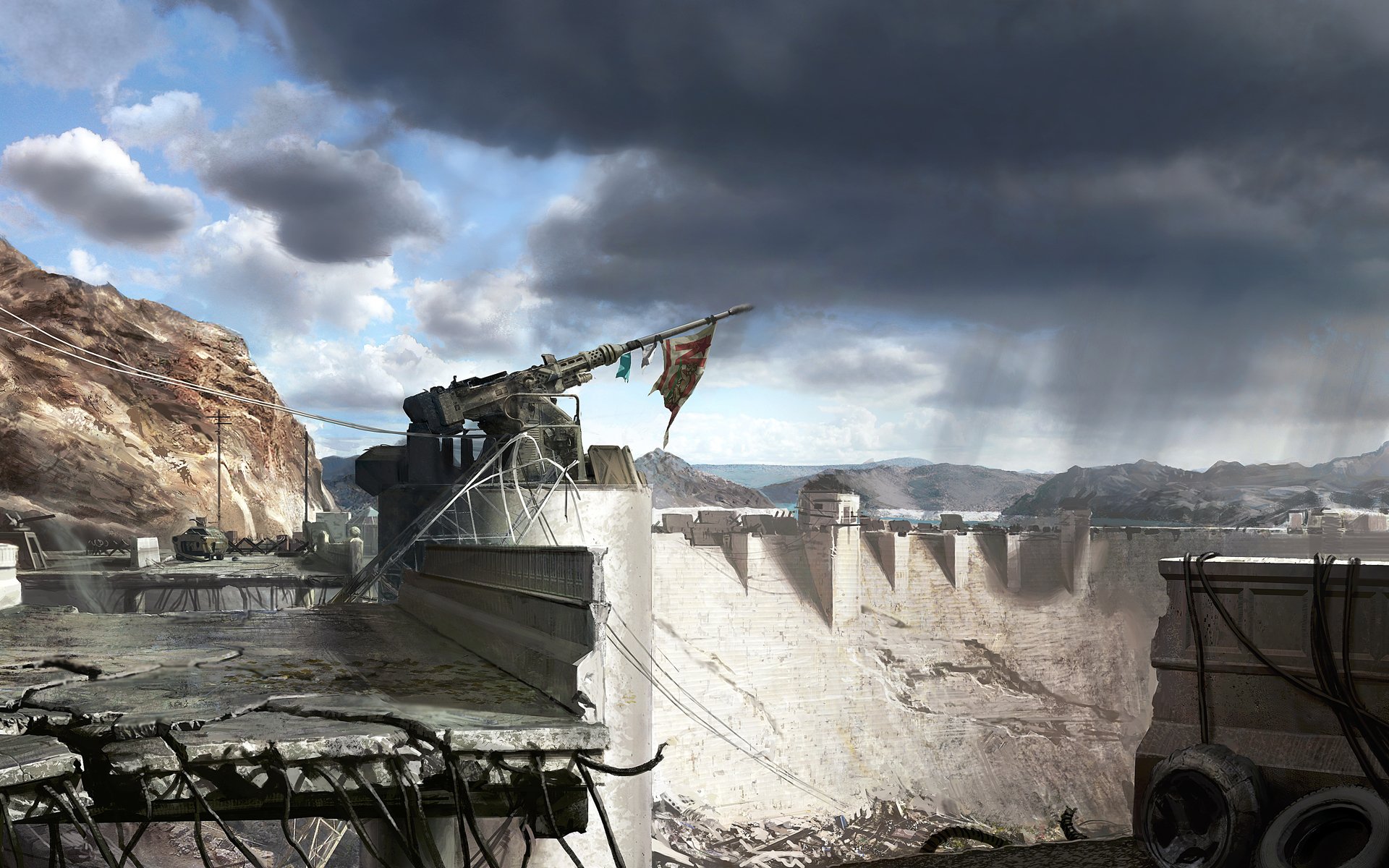 Fallout: New Vegas HD – Hoover Dam Epic Landscape Wallpaper
