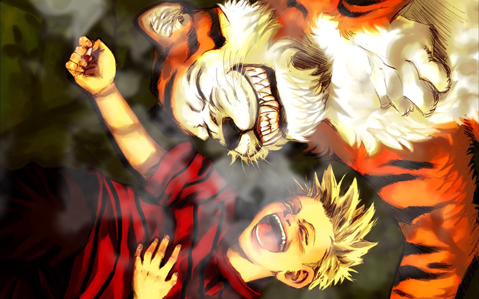 Calvin & Hobbes Epic Adventure HD Wallpaper – Classic Comic Magic ...