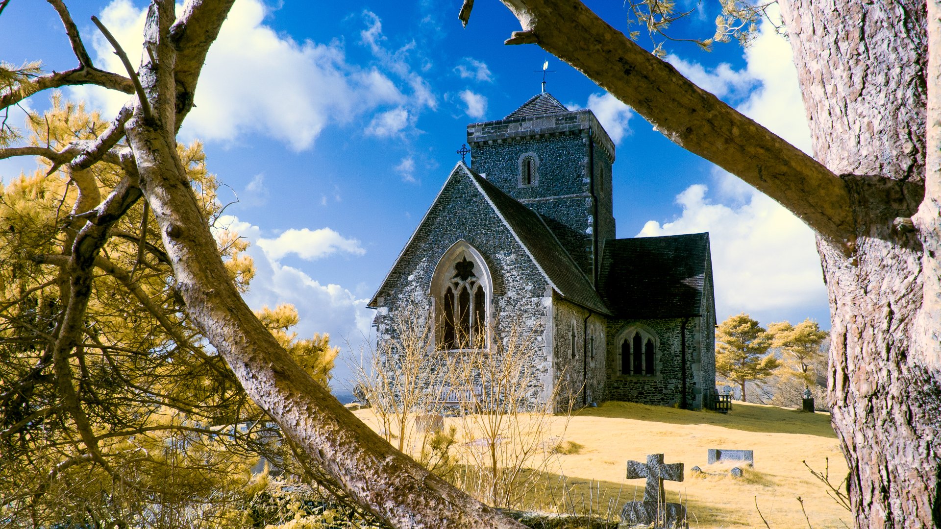 Stunning 4K View of St Martha-on-the-Hill Church, Surrey, England by ...