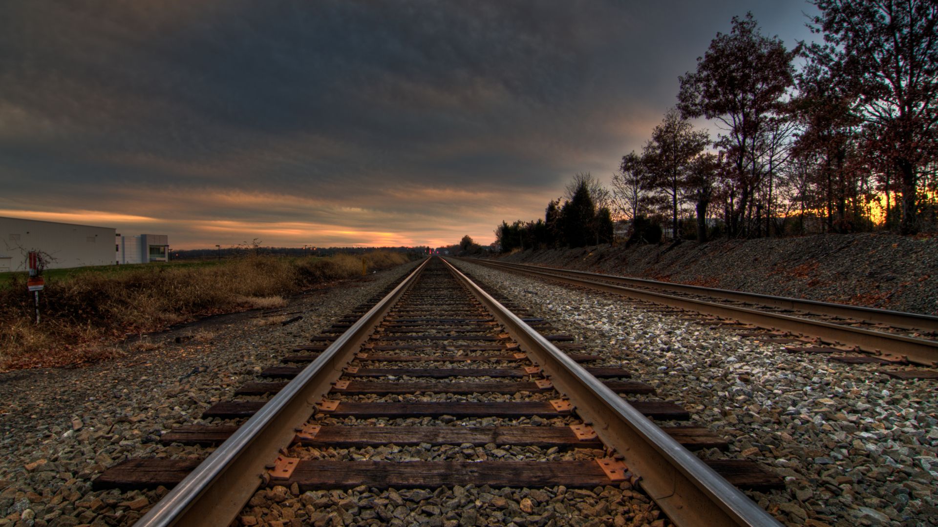 Download Man Made Railroad HD Wallpaper