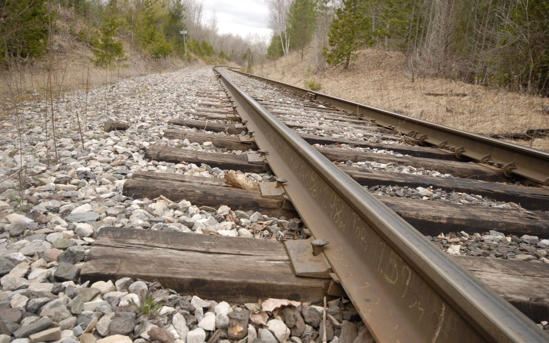 Download Man Made Railroad HD Wallpaper