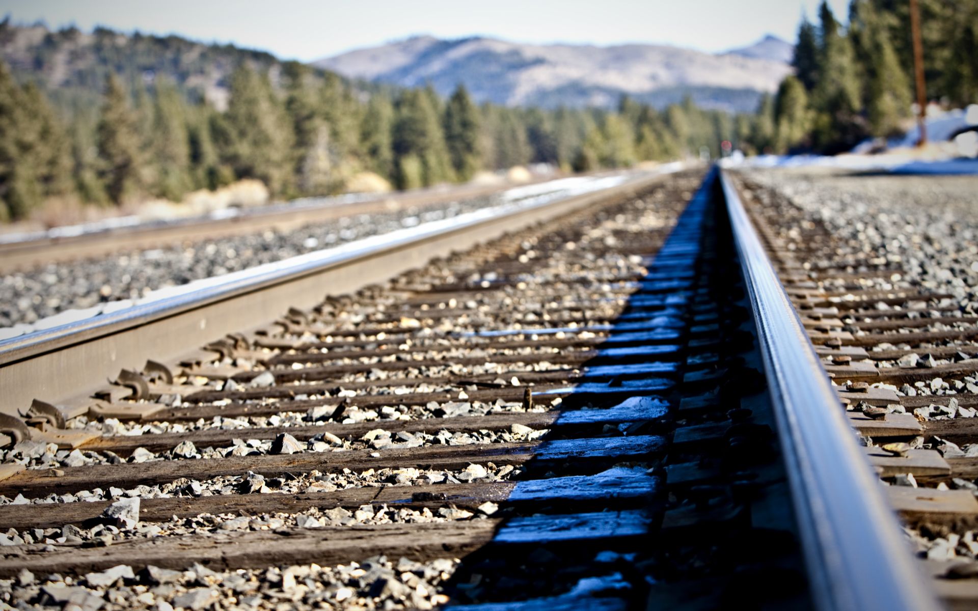 Download Man Made Railroad HD Wallpaper