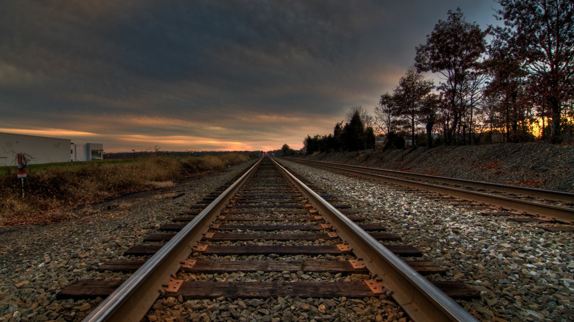 Download Man Made Railroad HD Wallpaper