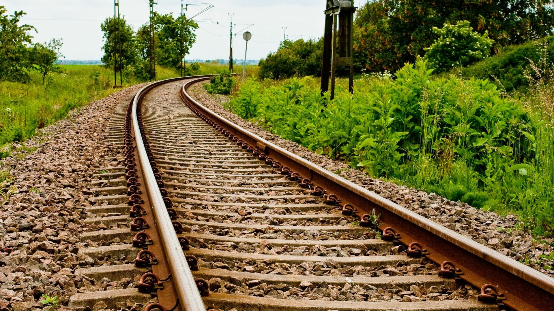 Download Man Made Railroad HD Wallpaper