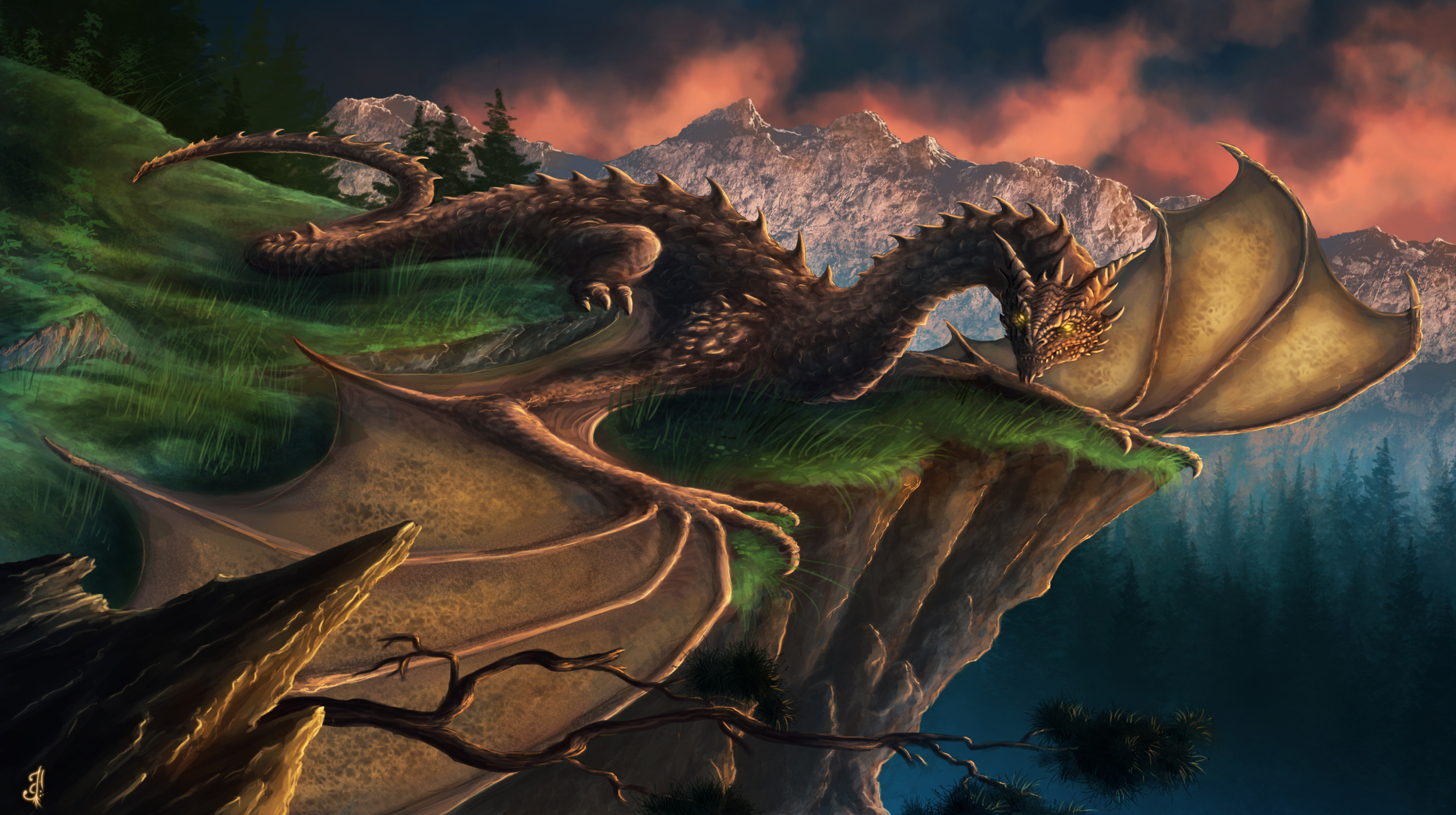 Download Fantasy Dragon HD Wallpaper by Nemanja Bubalo