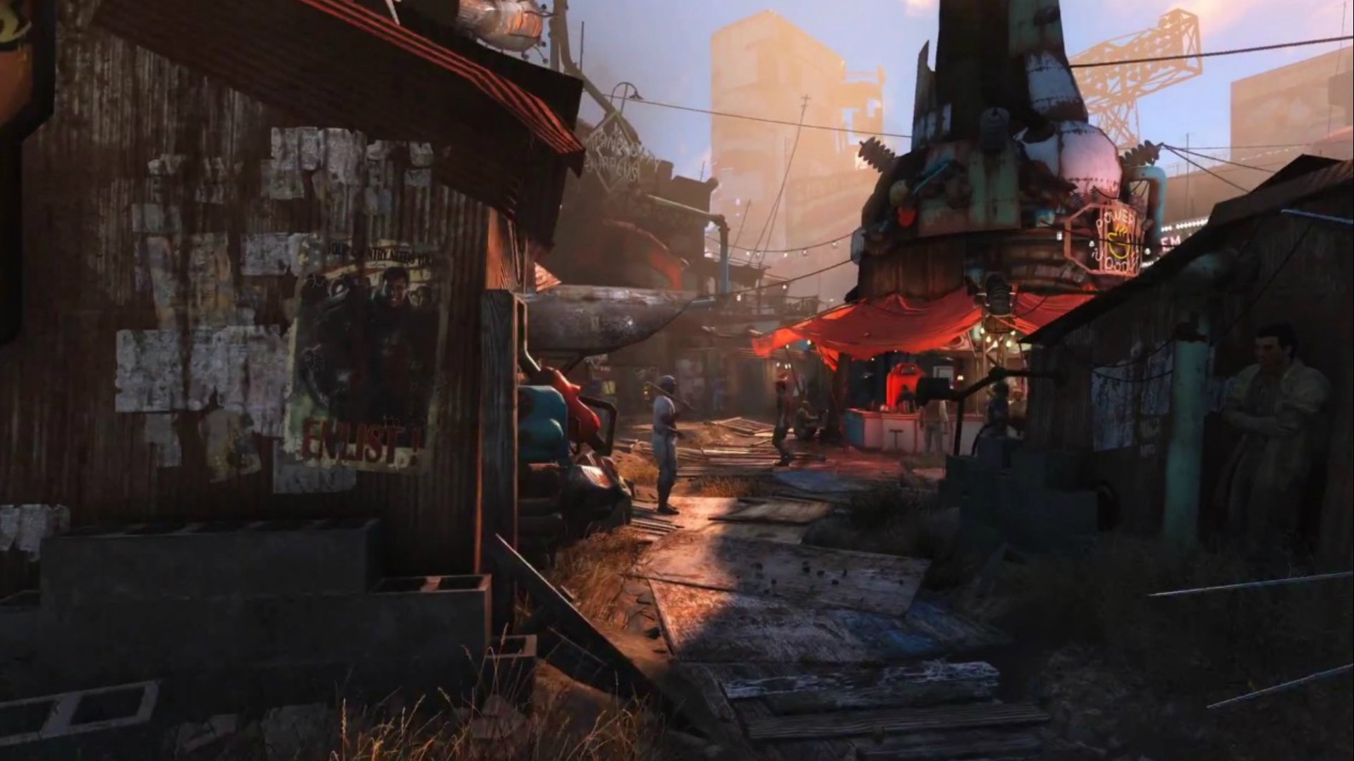 Fallout 4 HD Wallpaper: Post-Apocalyptic Wasteland Scene
