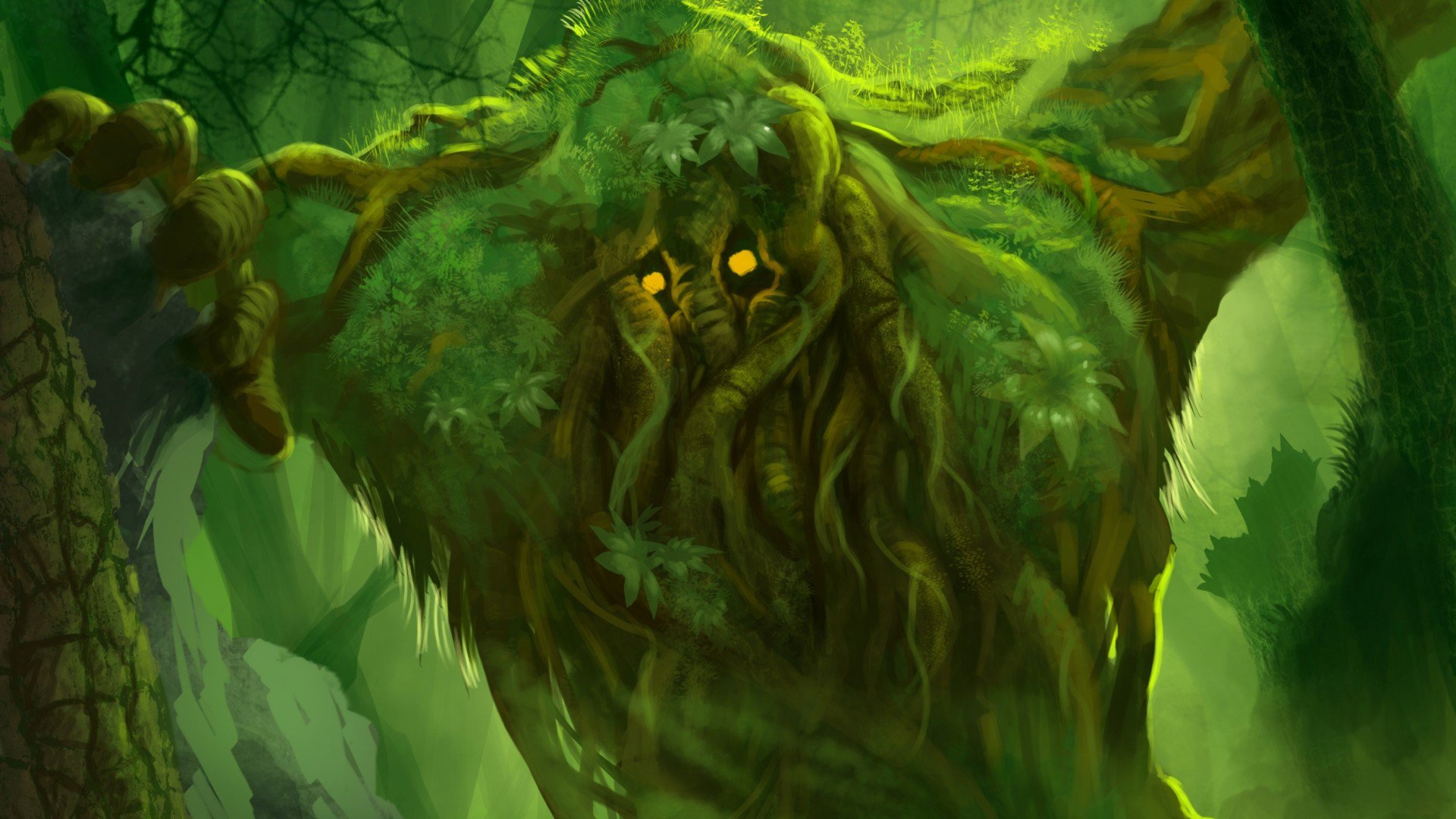 Download Comic Swamp Thing HD Wallpaper by Jorge Oliveira