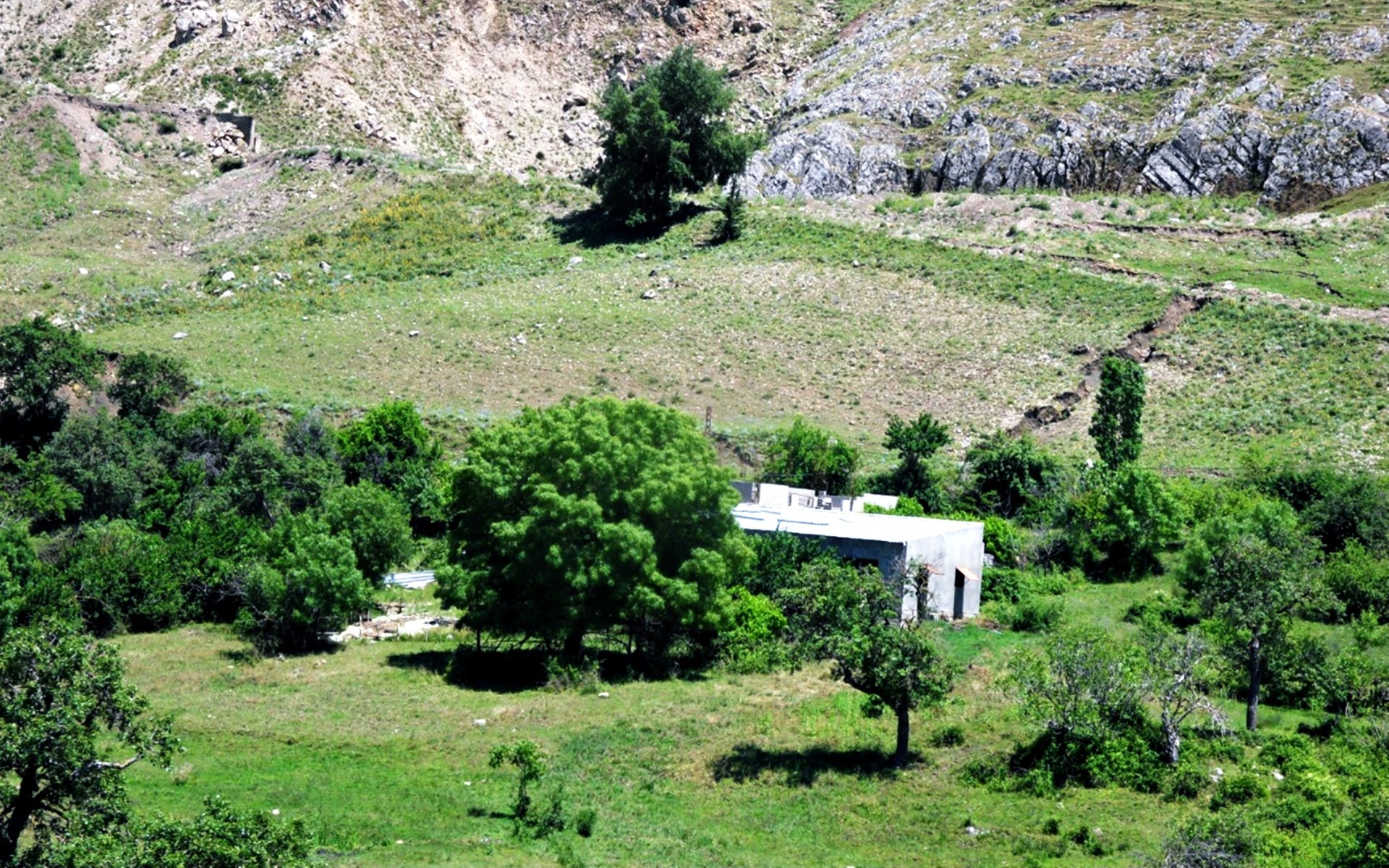 Countryside Serenity: 4K Ultra HD Farmhouse Landscape in Souk Ahras ...