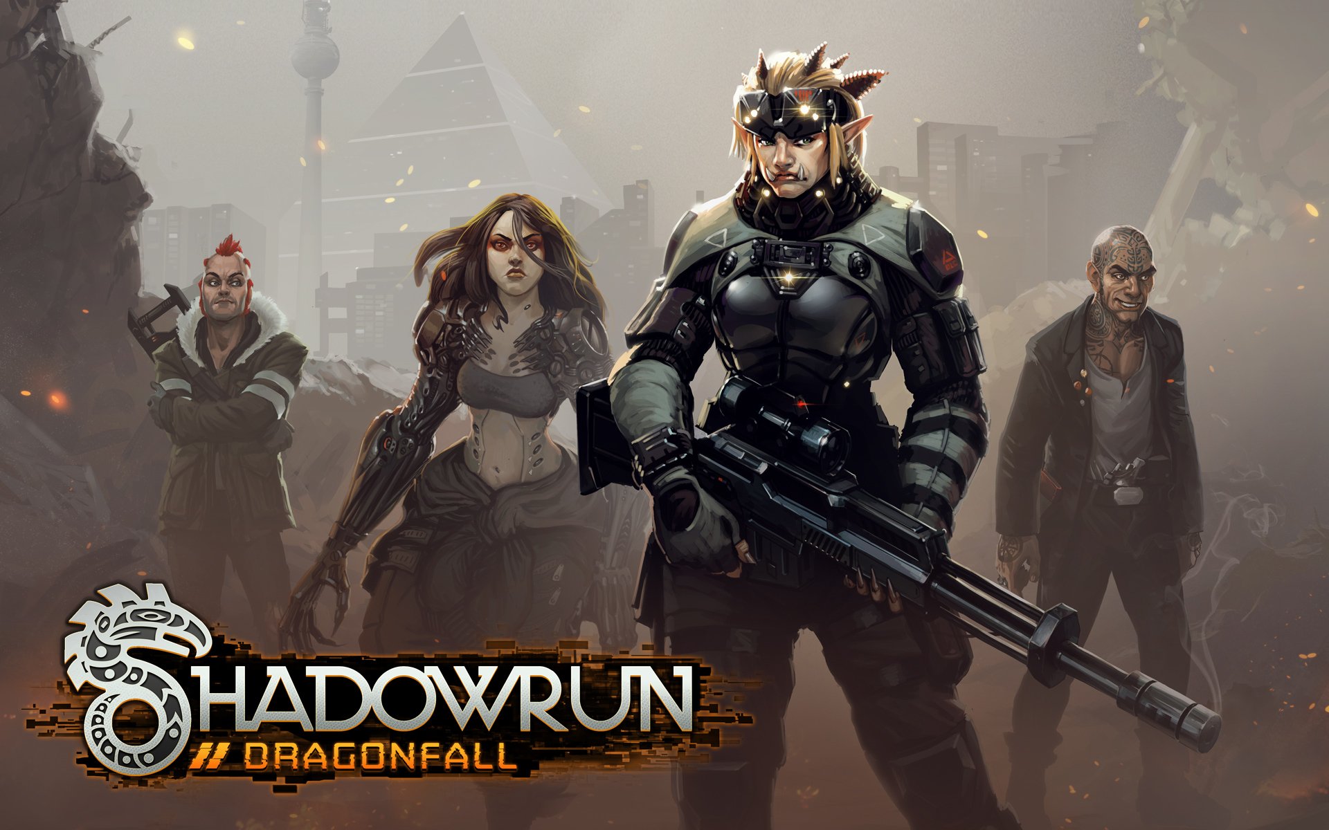 Shadowrun Dragonfall: Cyberpunk HD Game Wallpaper