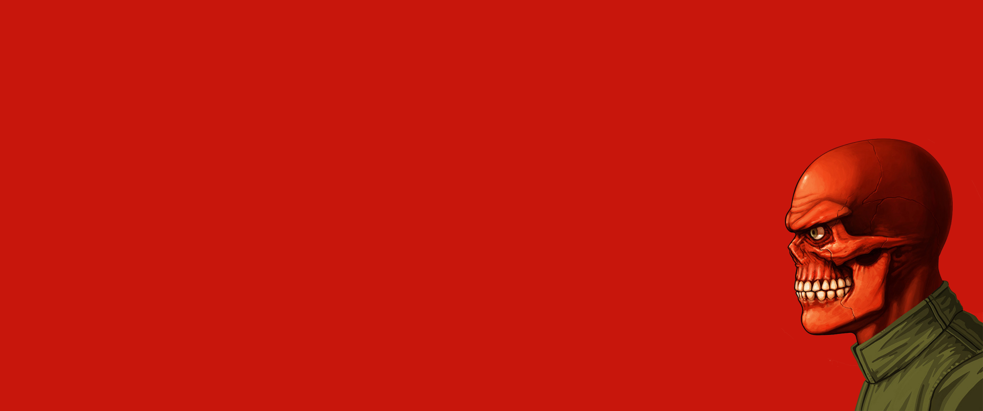 Download Comic Red Skull HD Wallpaper