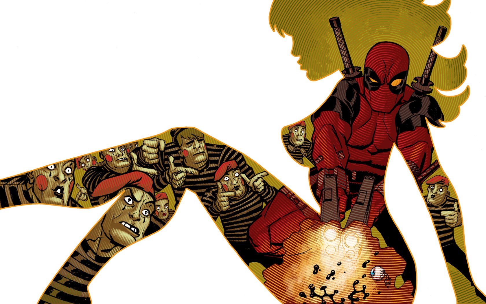 Download Comic Deadpool Wallpaper | 1680x1050 | Wallpaper Abyss