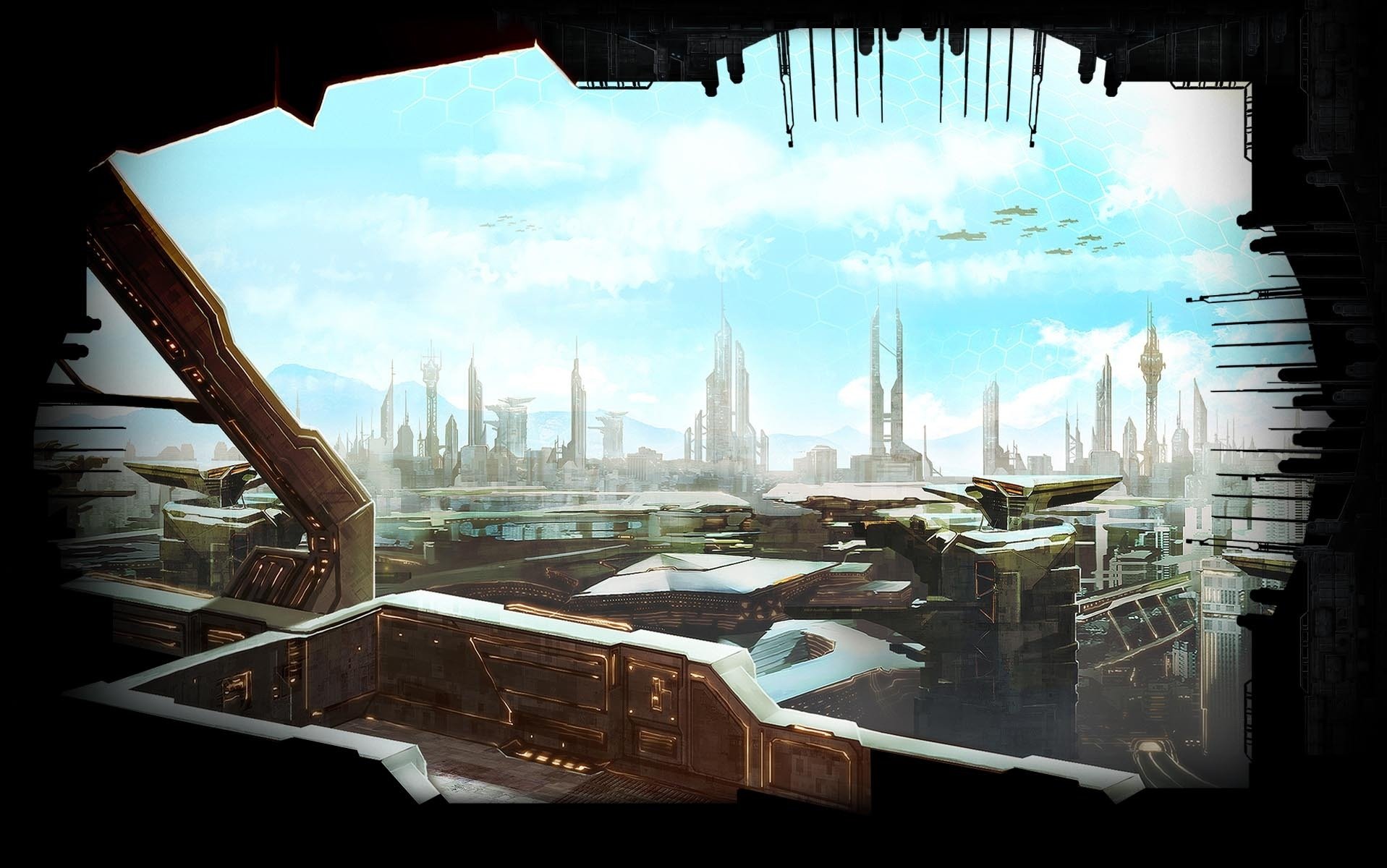 Download Video Game Defense Technica Wallpaper