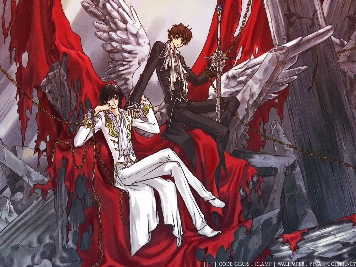 Download Suzaku Kururugi Lelouch Lamperouge Anime Code Geass Wallpaper