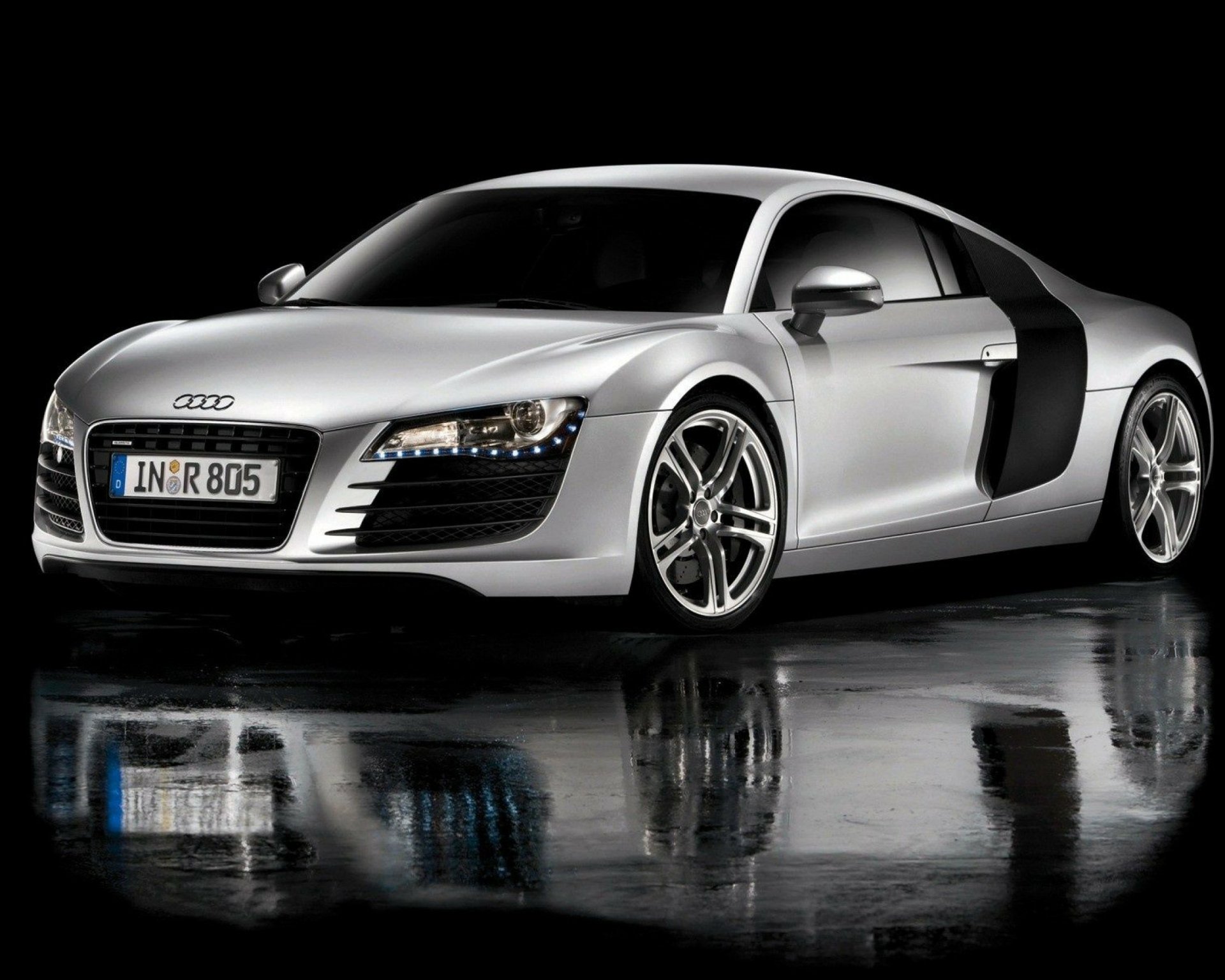 Download Reflection Car Vehicle Audi R8 HD Wallpaper