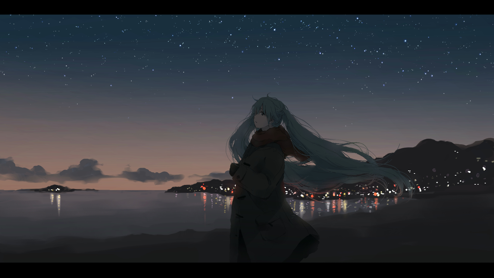 Hatsune Miku Nightscape: HD Vocaloid Anime Wallpaper