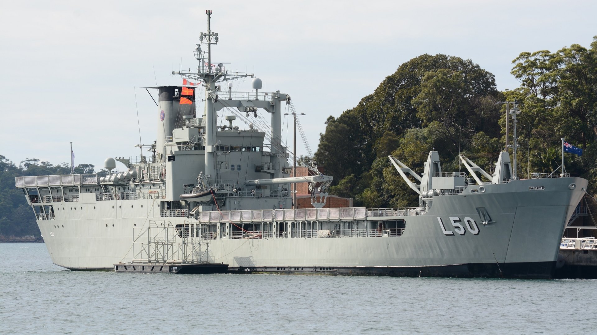 HMAS Tobruk (L 50) Docked At Garden Island Sydney Australia by lonewolf6738