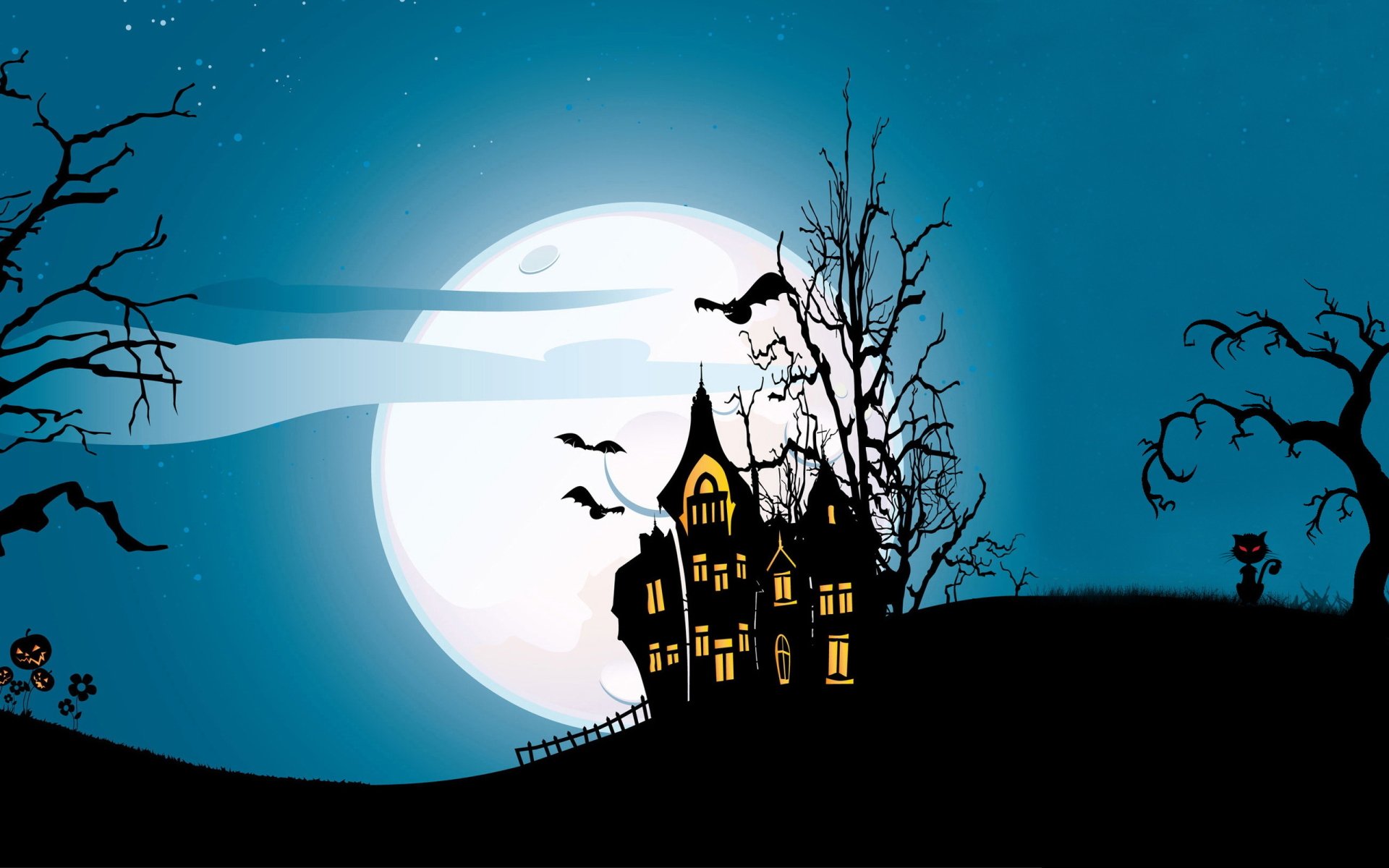 Spooky Halloween Night HD Wallpaper – Eerie Holiday Vibes