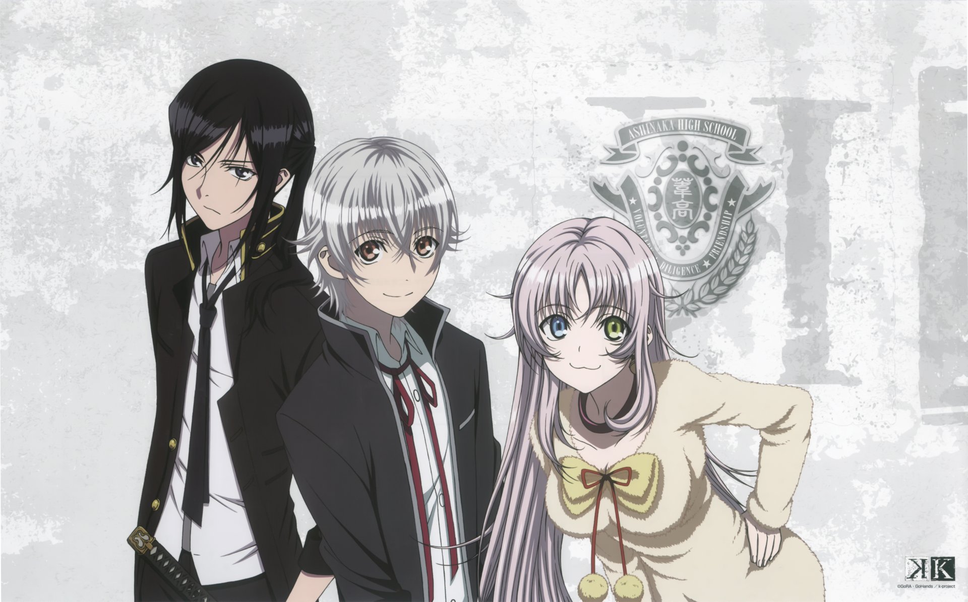 K Project Anime Trio - Stunning 4K Ultra HD Wallpaper