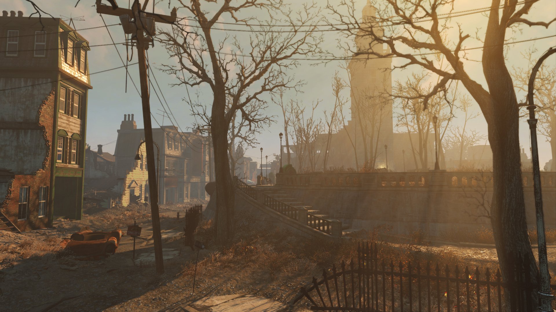 Fallout 4 HD Wallpaper: Post-Apocalyptic Wasteland Vista