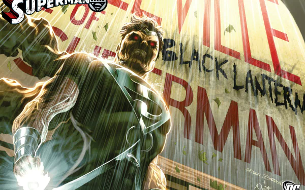 Download Superman Comic Blackest Night: Superman Wallpaper