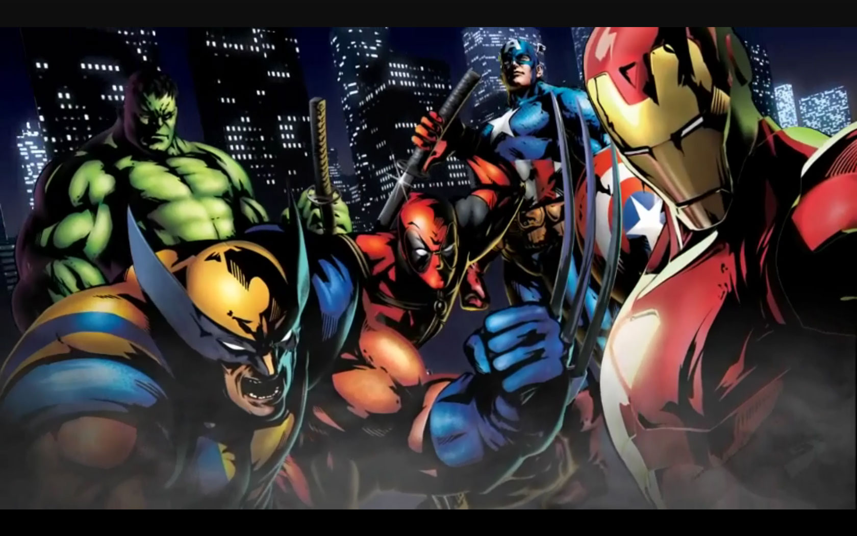 Download Hulk Wolverine Captain America Iron Man Comic Avengers Wallpaper