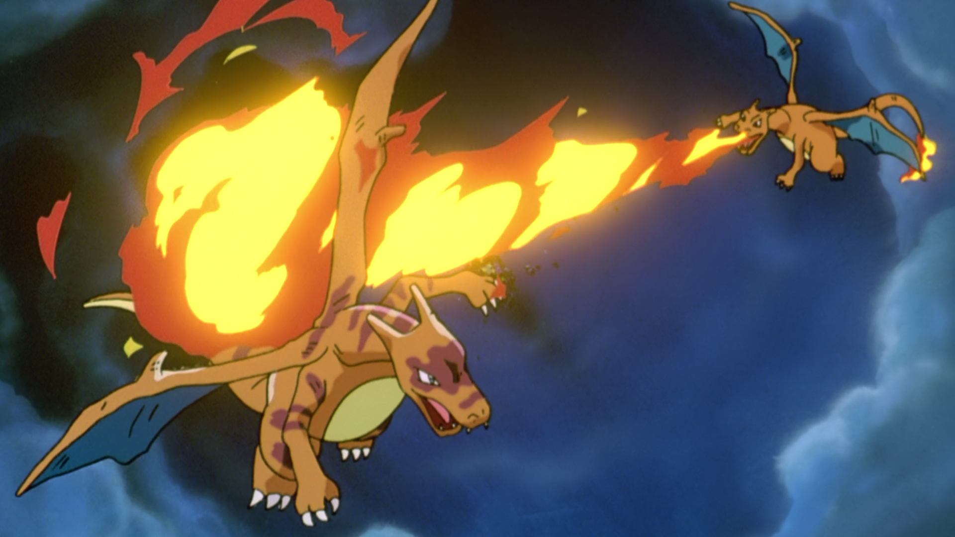 Charizard Blaze: Iconic HD Scene from Pokémon The First Movie