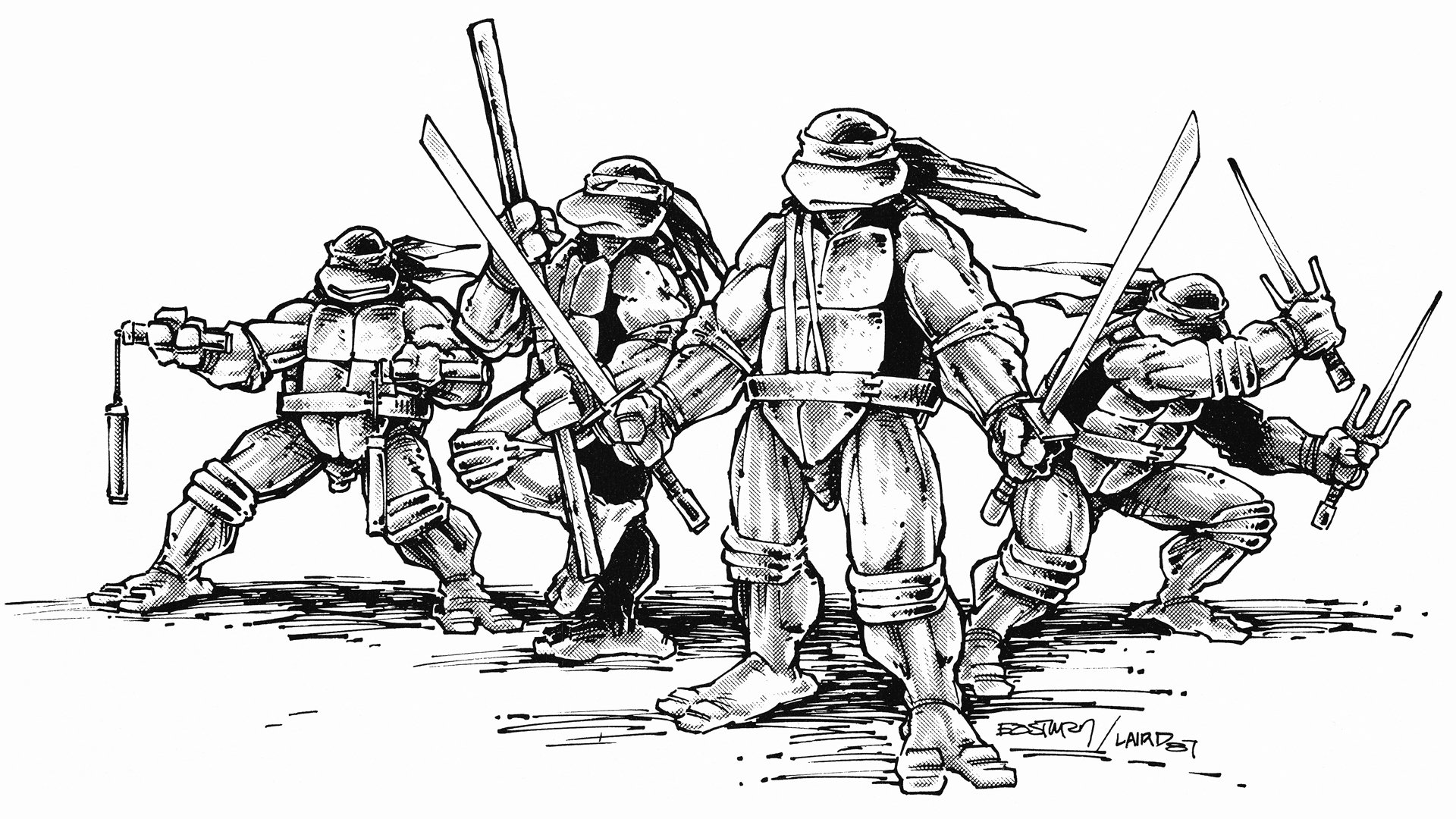 Download Comic Teenage Mutant Ninja Turtles HD Wallpaper