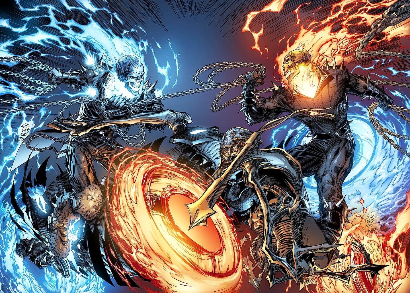 Epic Ghost Rider Duel | HD Wallpaper
