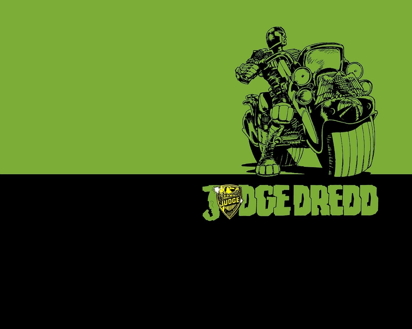 Download Green Comic Judge Dredd Wallpaper