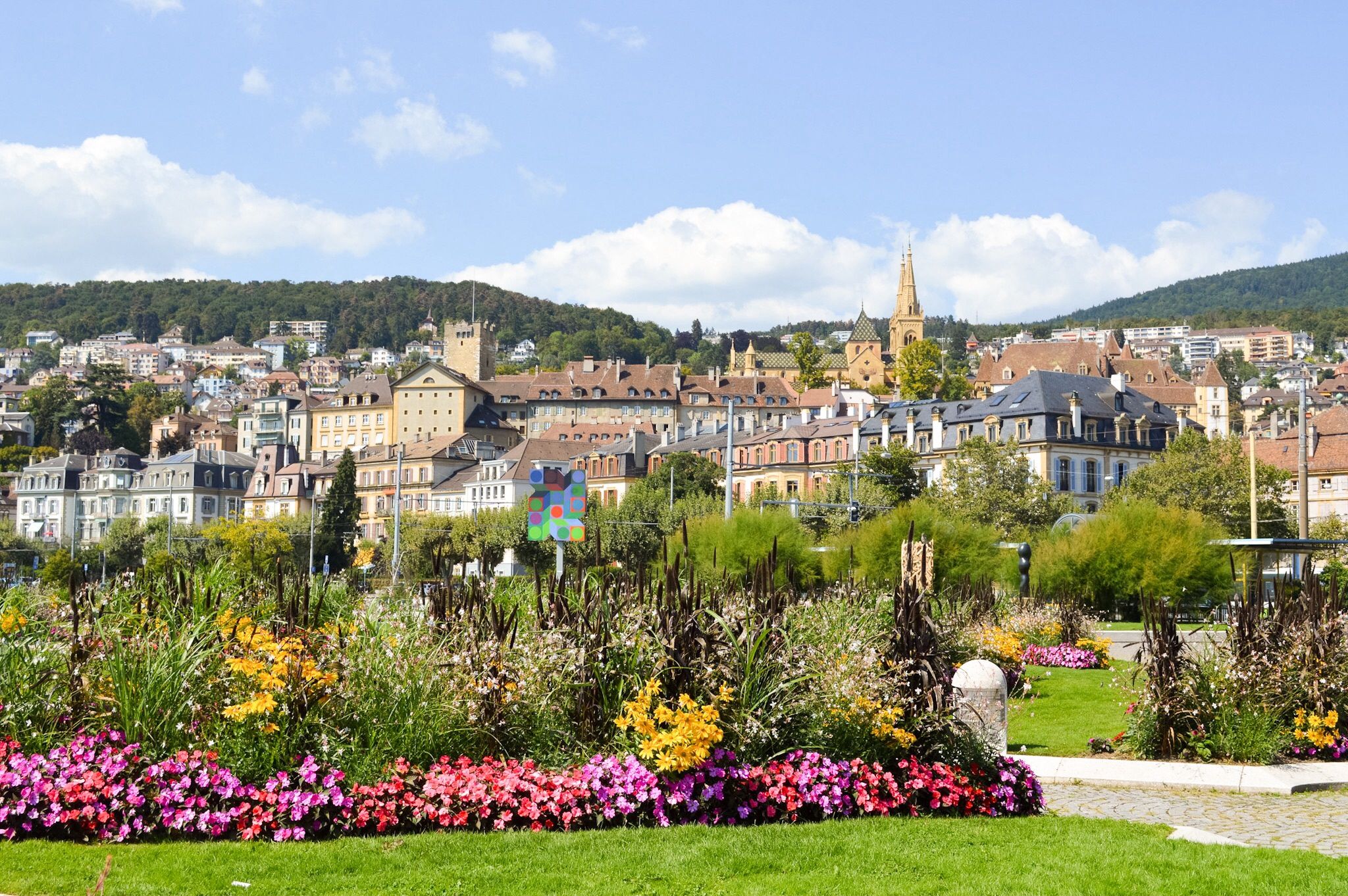 Download Switzerland Garden Man Made Neuchâtel HD Wallpaper