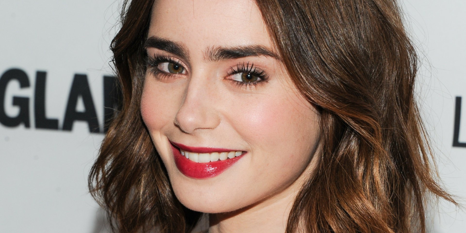Lily Collins Stunning HD Celebrity Portrait Wallpaper