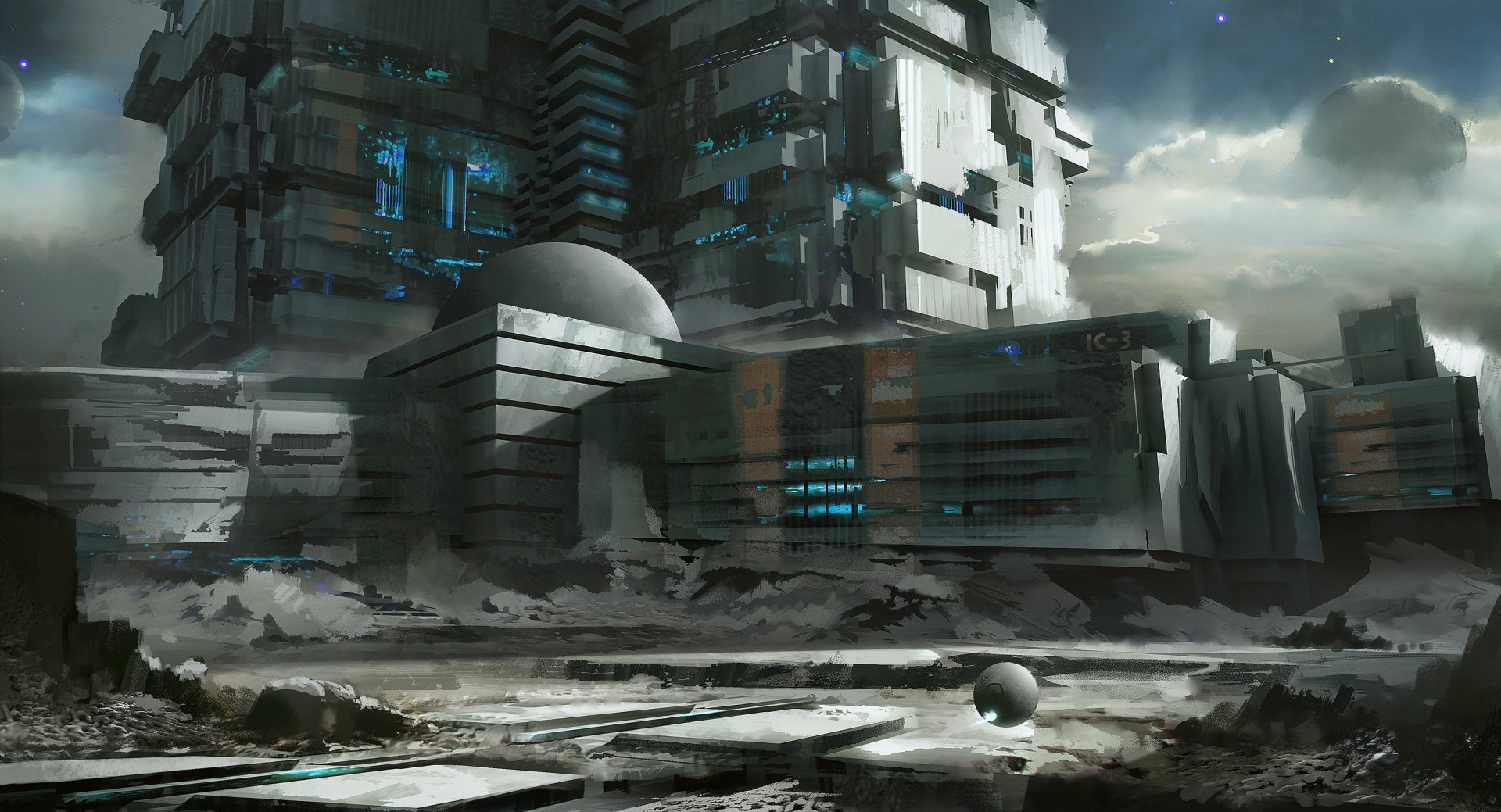 Futuristic Robot City: A Stunning HD Wallpaper Experience by Leon Tukker