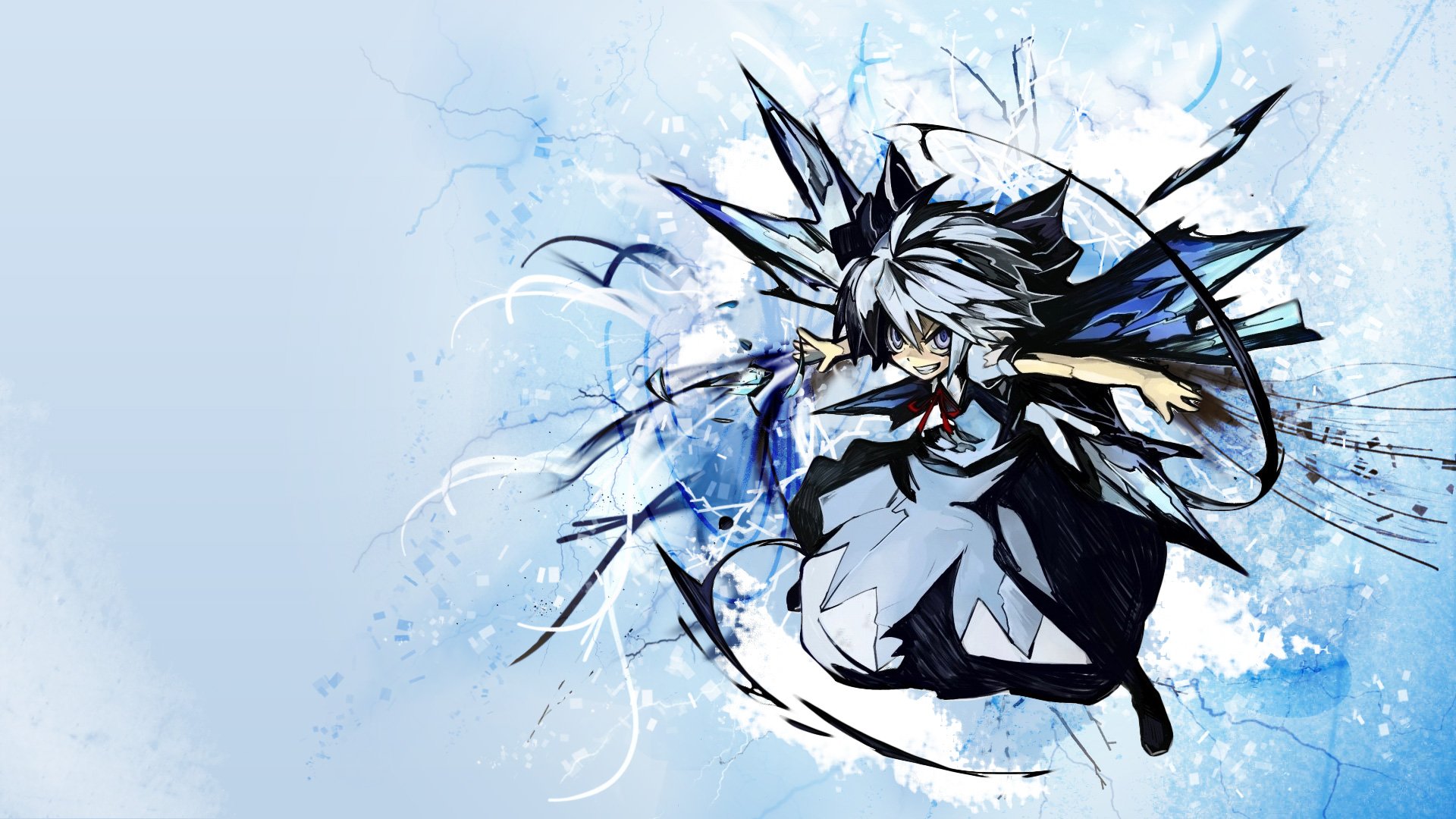Download Video Game Grey Eyes White Hair Cirno (Touhou) Anime Touhou HD ...