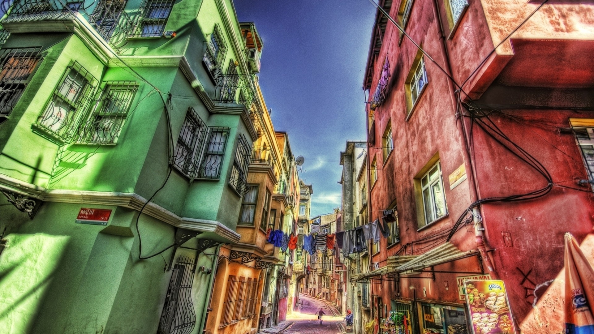 Download House Colorful Street Photography HDR HD Wallpaper