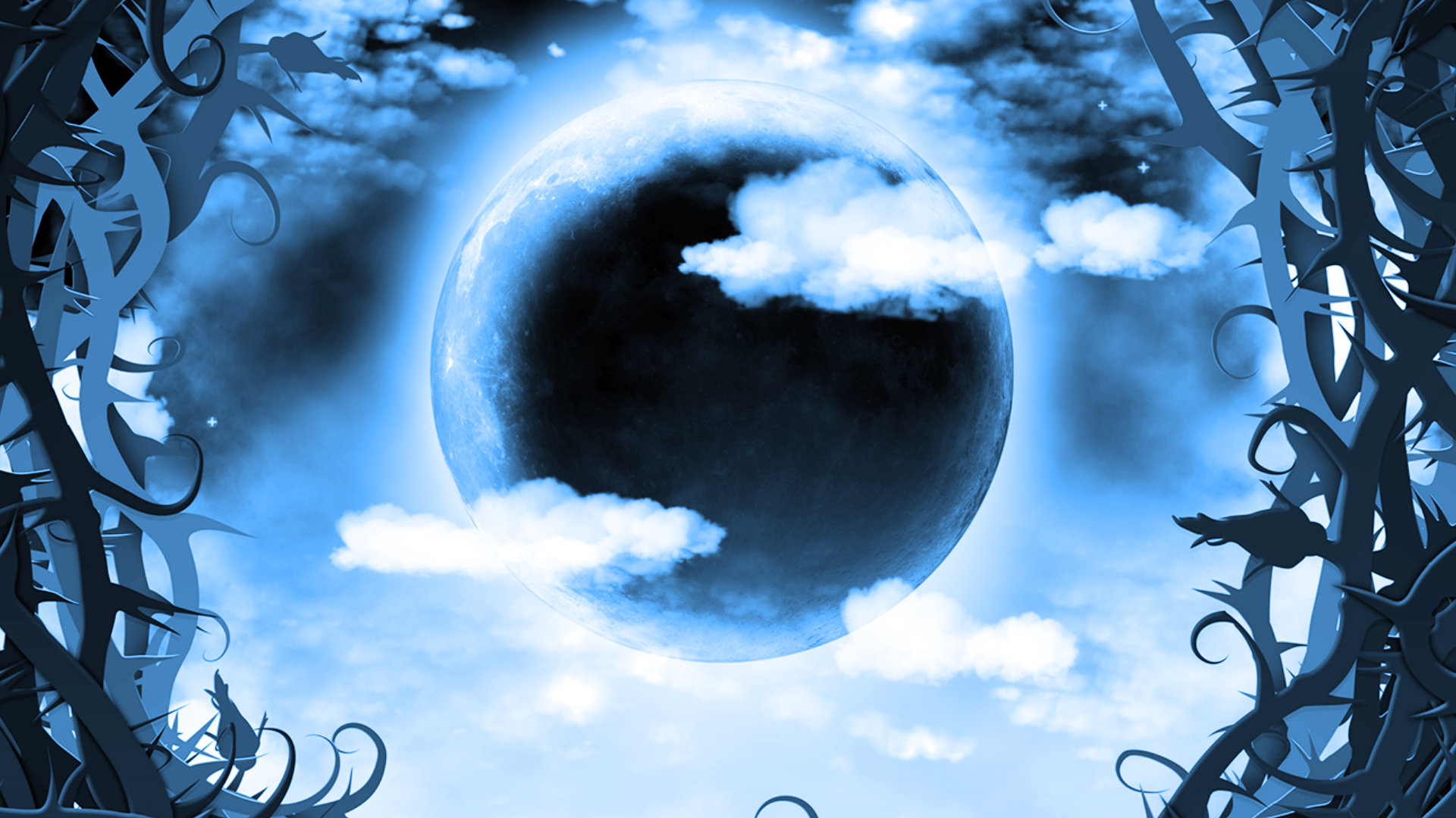Download Cloud Sky Artistic Moon HD Wallpaper by TheAWPMaster
