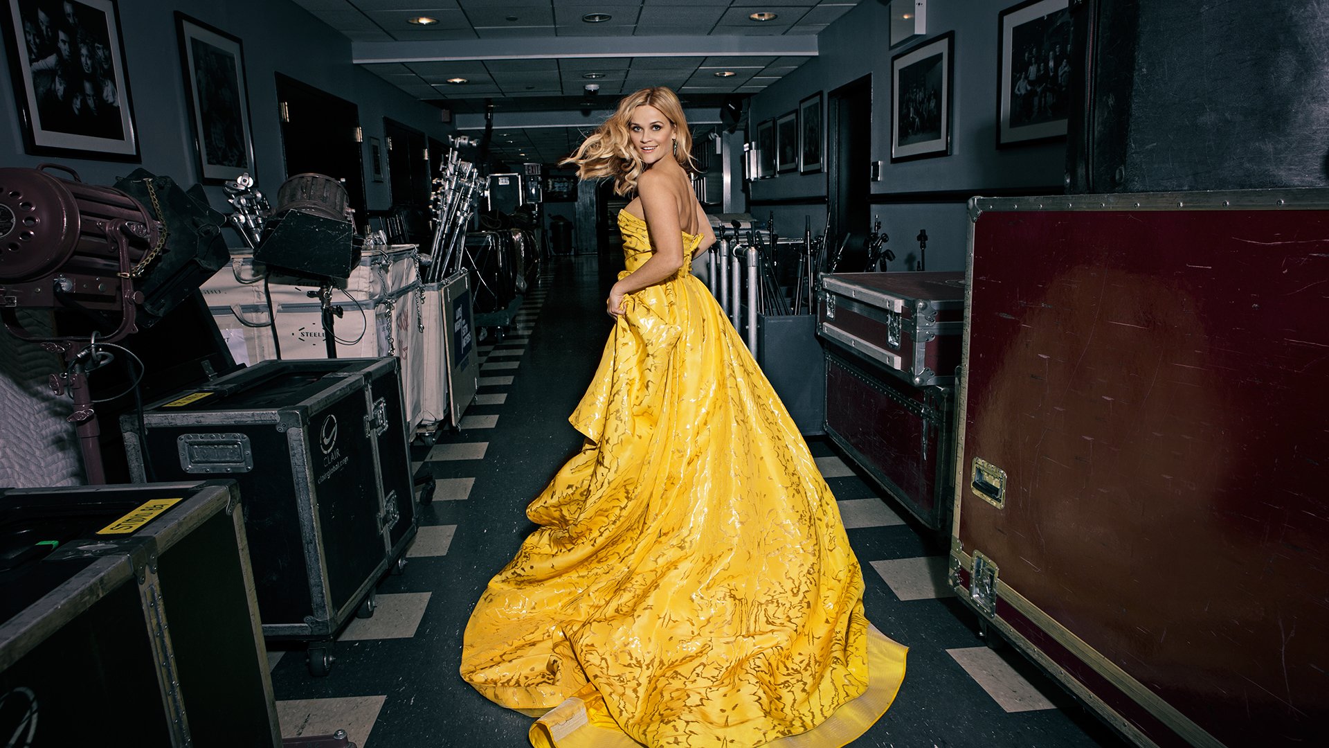 Radiant Reese Witherspoon in Stunning Yellow Gown – HD Celebrity ...