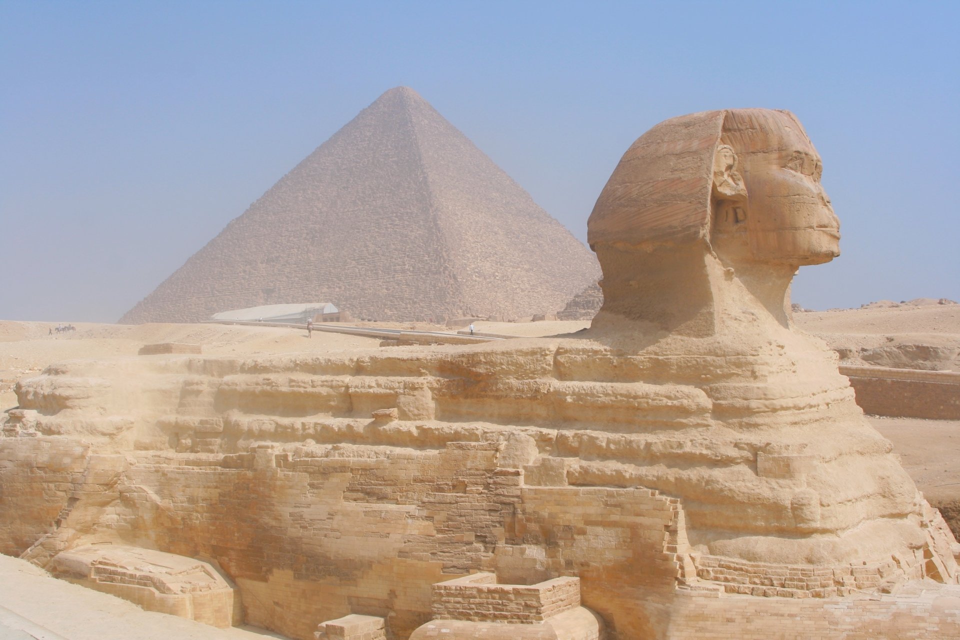 Giza Sphinx & Pyramid — Egyptian 2K Quad HD Wallpaper by auntmasako