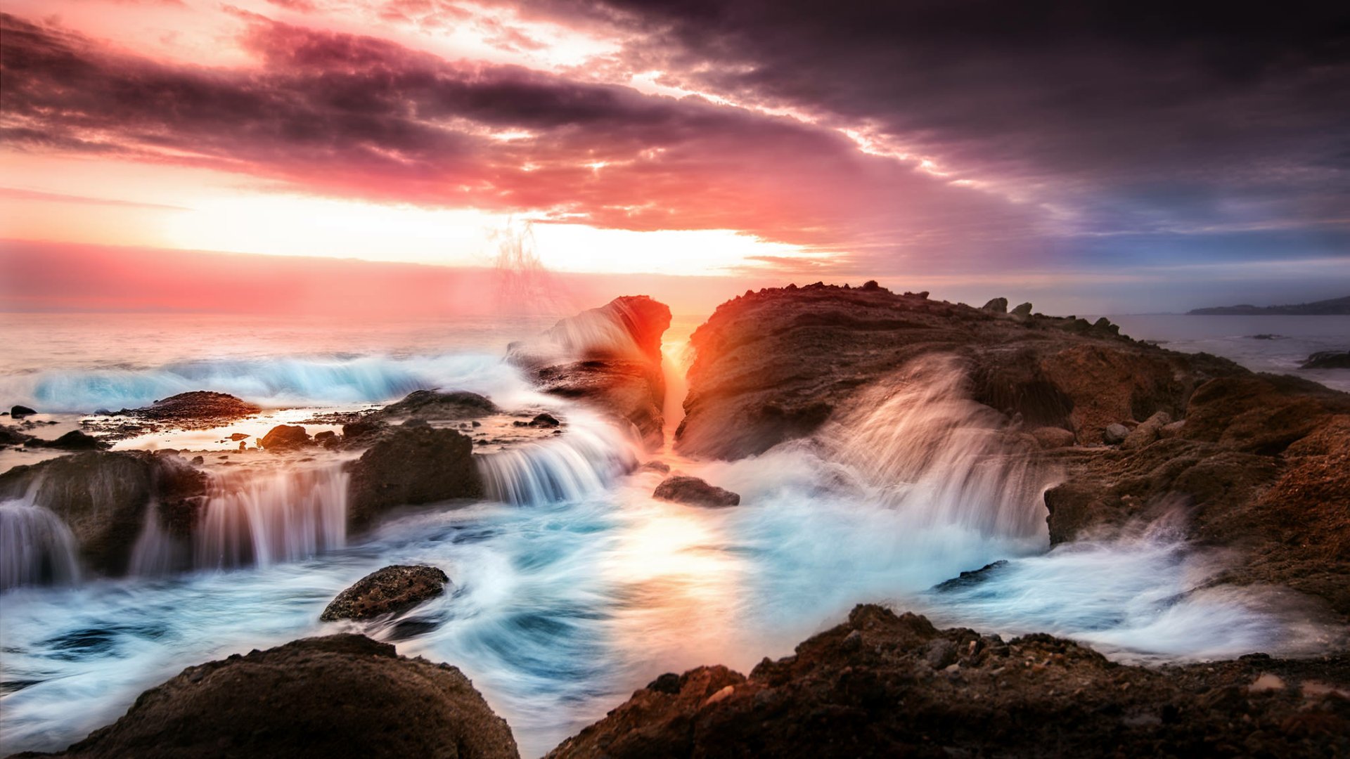 Download Horizon Sea Nature Ocean HD Wallpaper