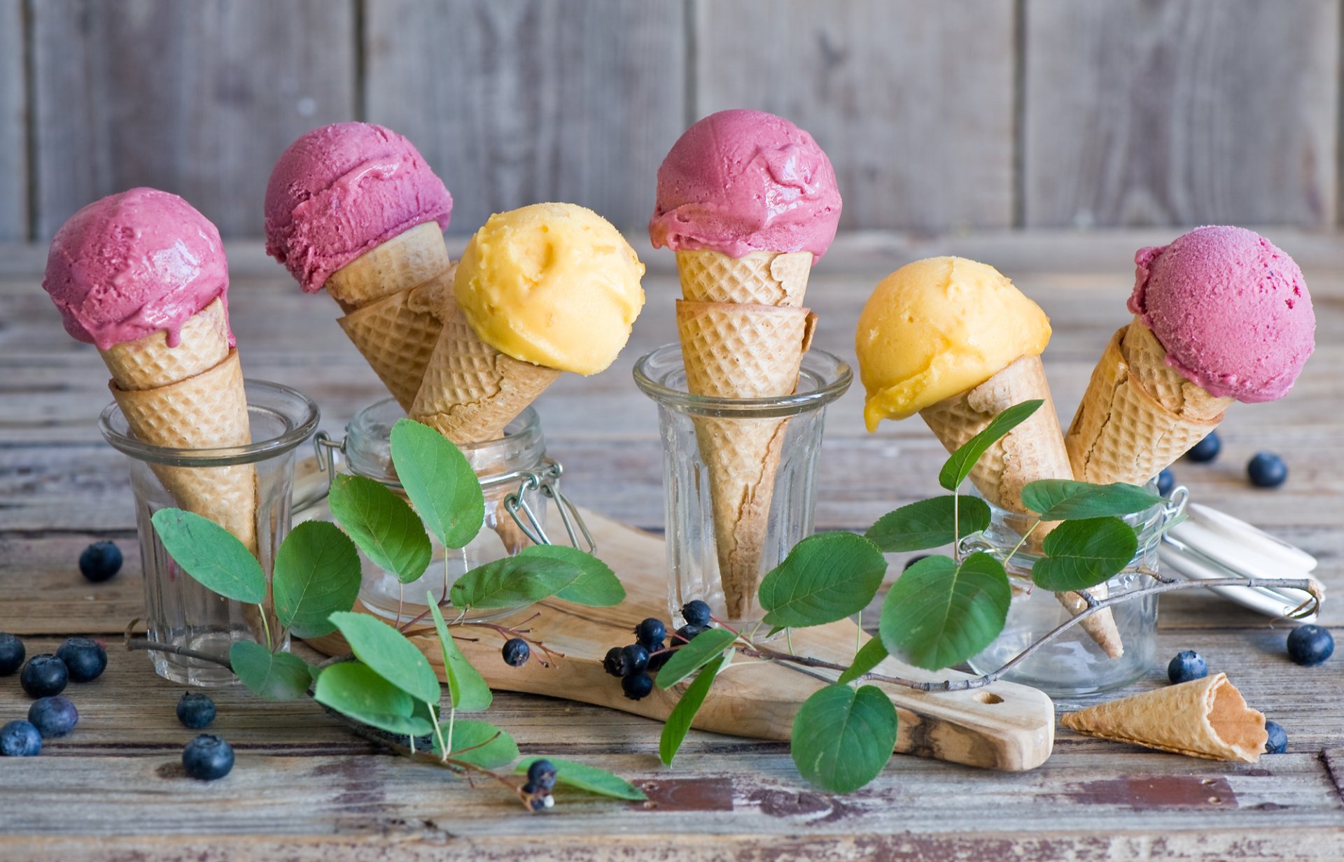 Summer Delight: HD Wallpaper of Ice Cream Still Life by Anna Verdina