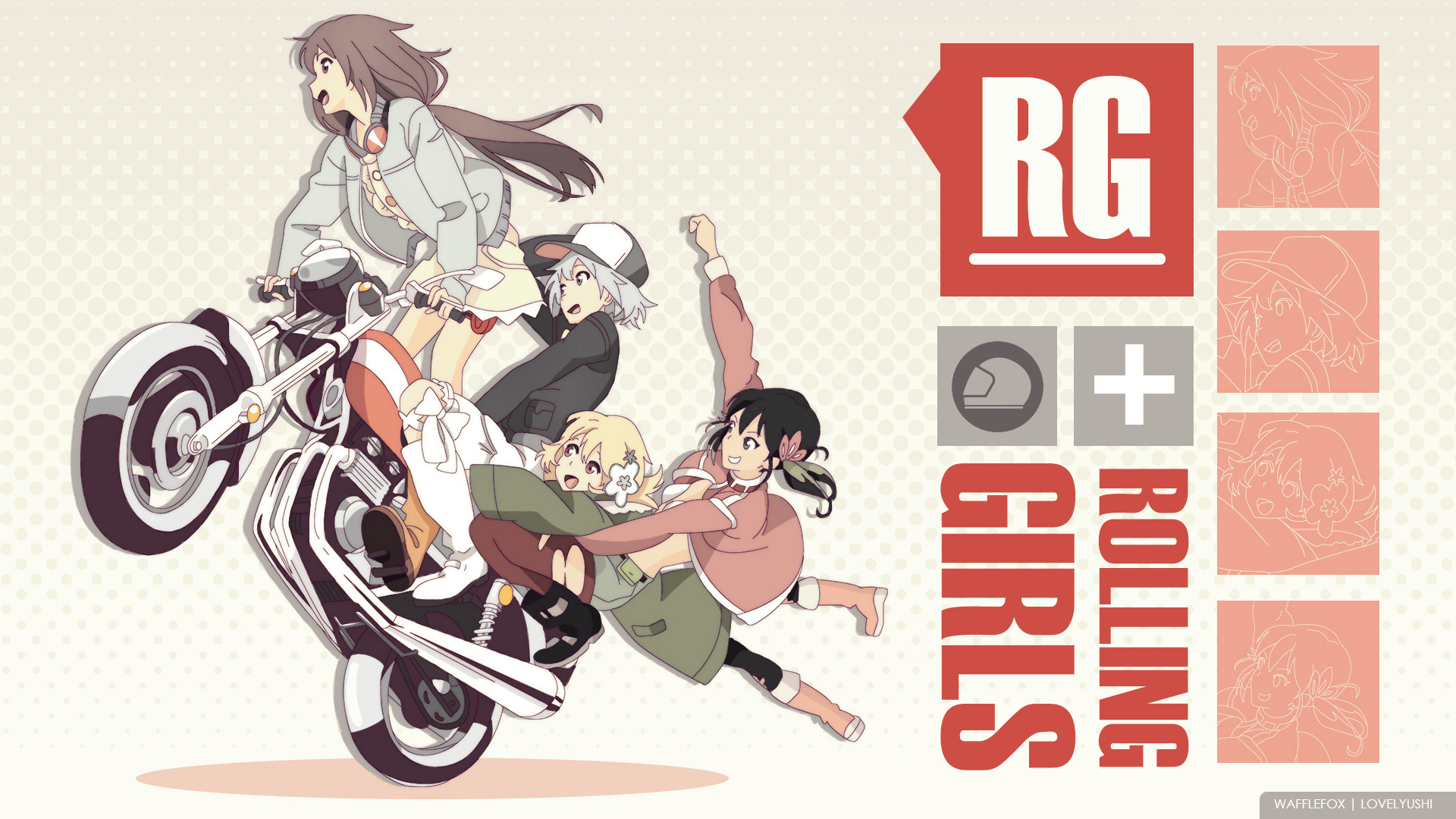 The Rolling Girls HD Wallpaper by wafflefox