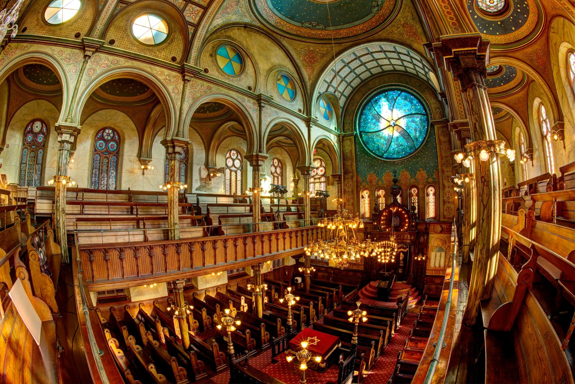 HD Fisheye Synagogue Interior — Religious Architecture Photography ...