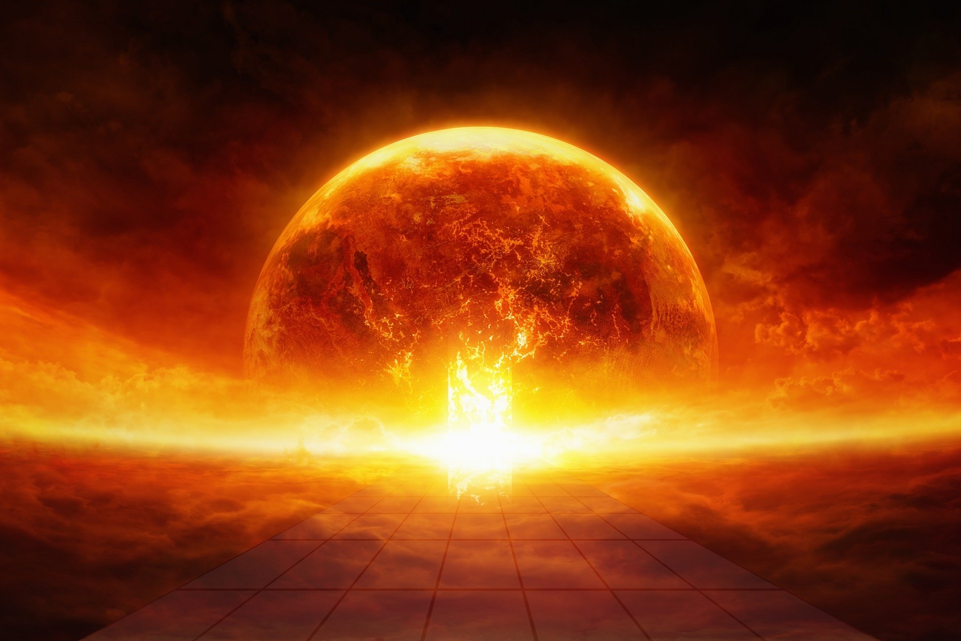 Download Planet Sci Fi Collision HD Wallpaper | 1920x1280 | Wallpaper Abyss