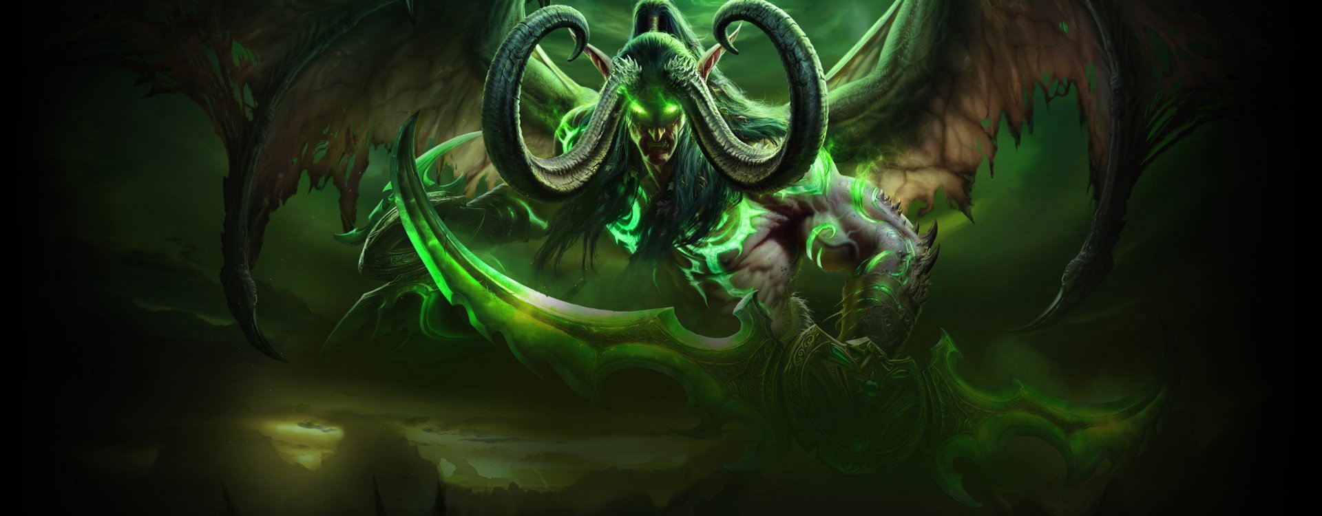 Illidan Stormrage HD Wallpaper - World of Warcraft Demon Sword