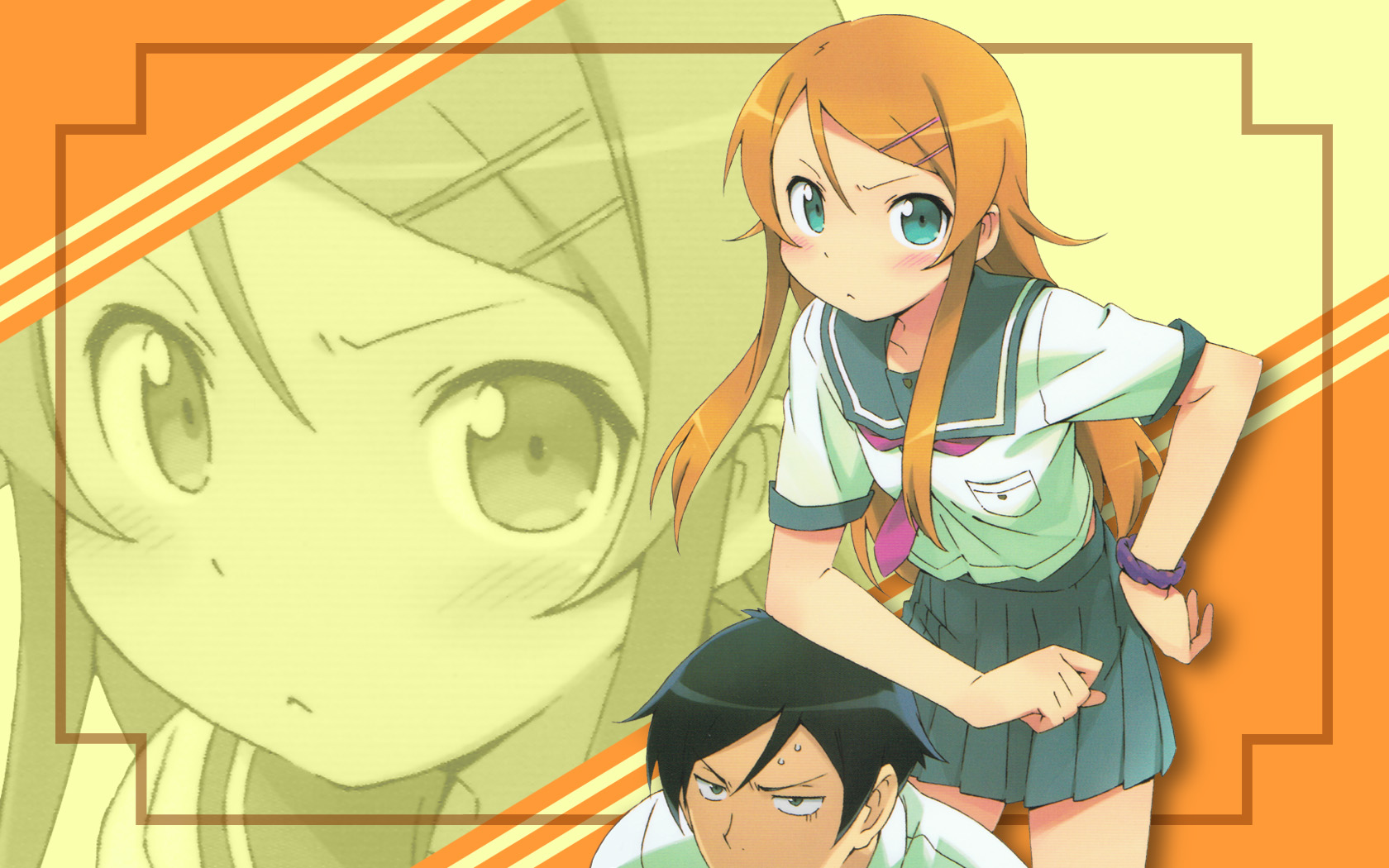 Download Kyōsuke Kōsaka Kirino Kousaka Anime Oreimo Wallpaper