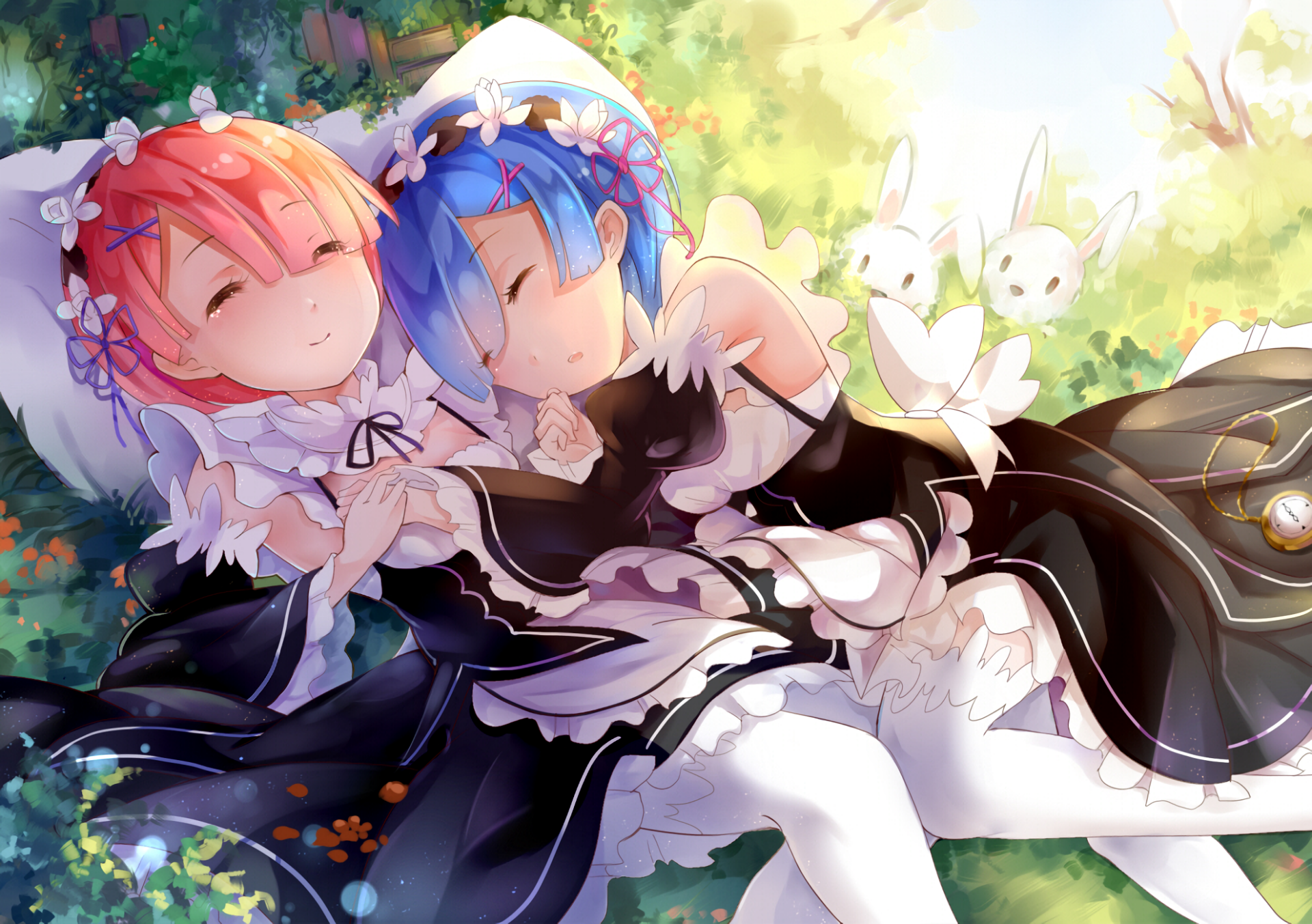 HD Wallpaper of Ram and Rem from Re:ZERO - Starting Life in Another World