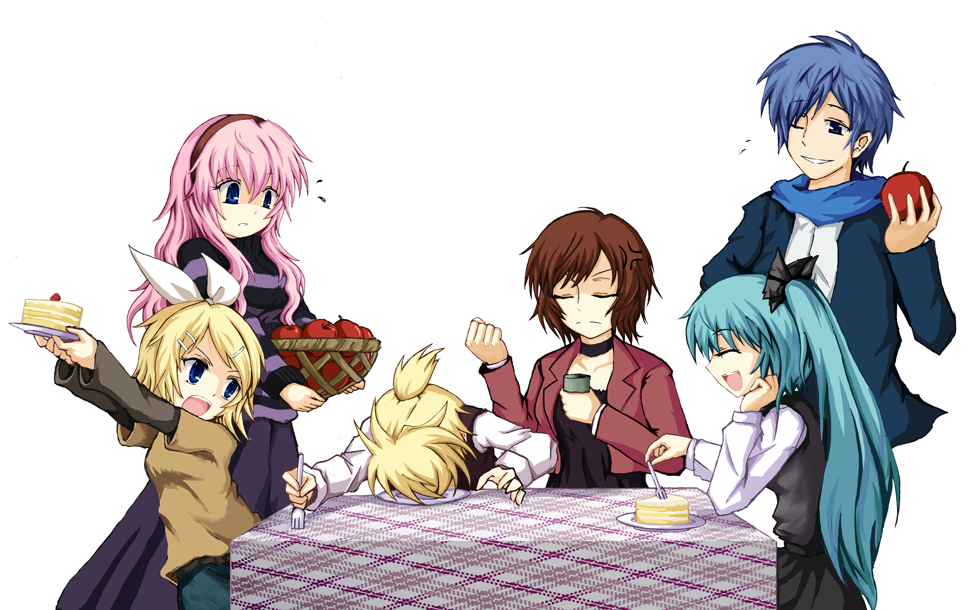 Vocaloid Stars Unite: Miku, Luka, Kaito, Rin, Len, and Meiko ...