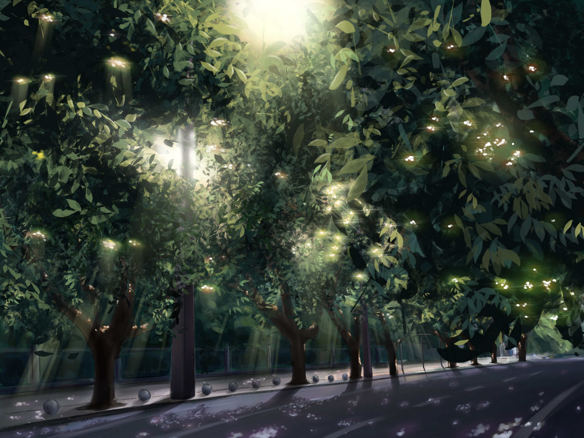Anime Tree HD Wallpaper